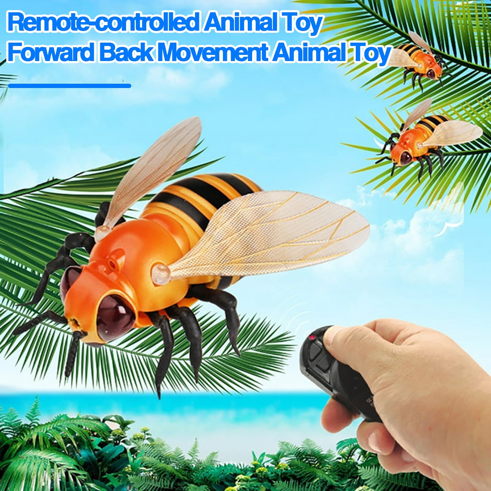 Sioweci Remote Control Electric Ladybird Toy Forward Back Movement ...