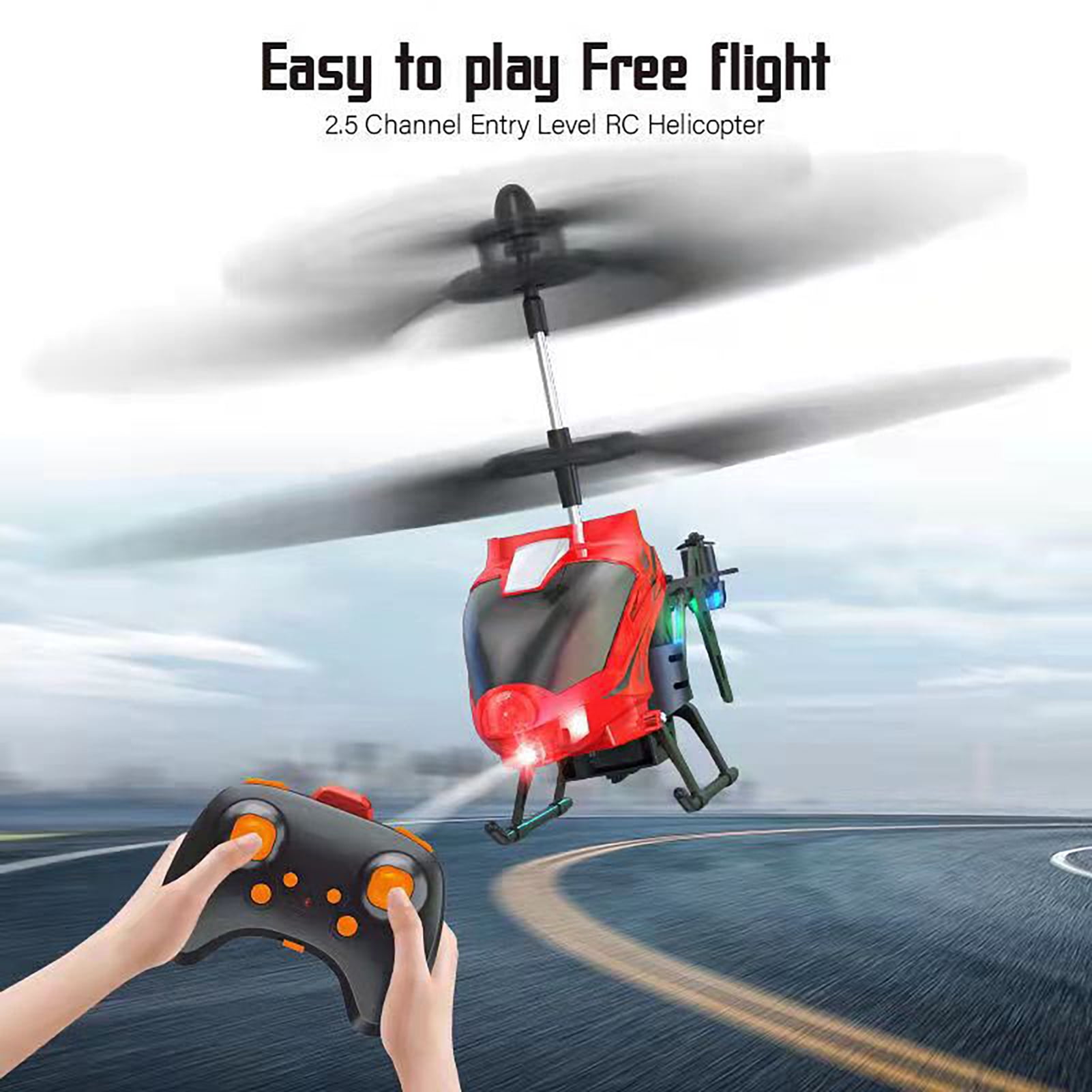Sioweci Remote Control Helicopter Toy 2.5 Channel Automatic Obstacle ...