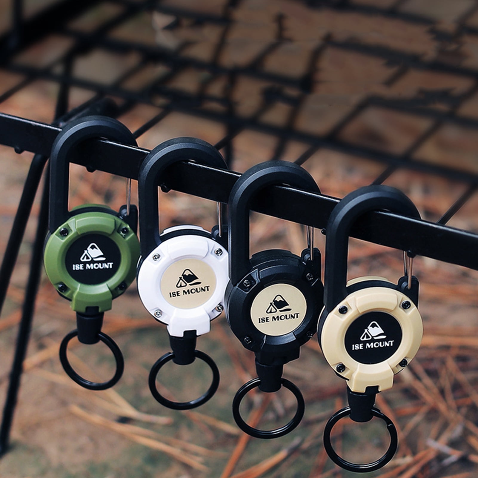 Sioweci Retractable Key Chains with Carabiner and 60cm Extendable Steel ...