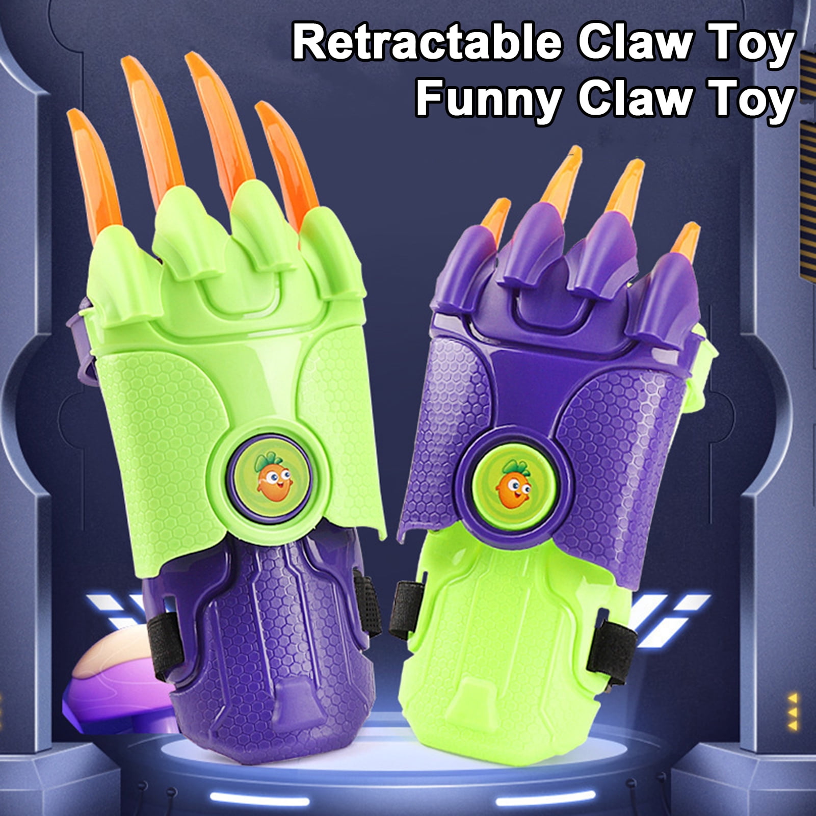 Sioweci Retractable Wolf Claw Fidget Toy Radish Press Button Funny ...