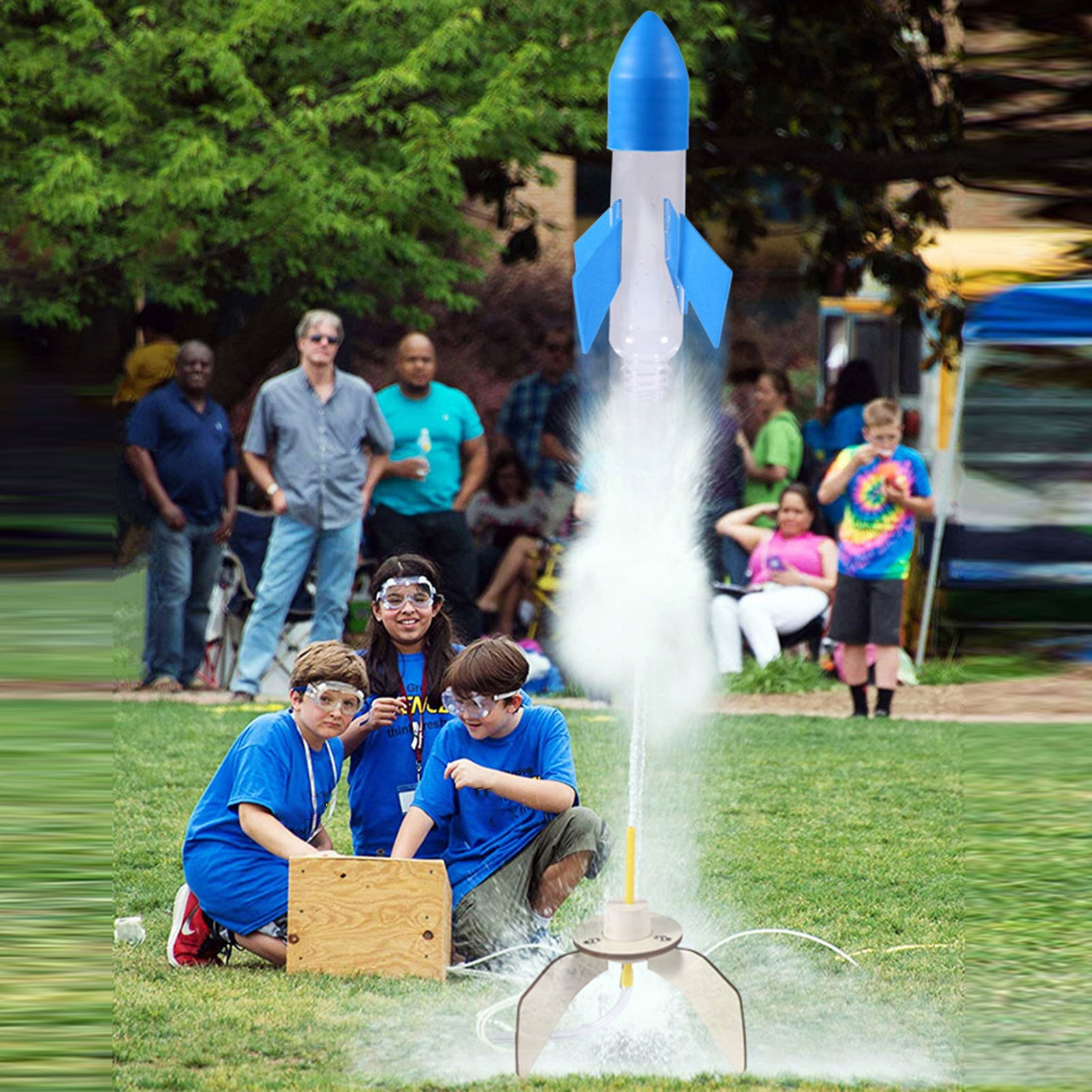 Sioweci Rocket Sprinklers Toys Water Splash Rocket Outdoor Water Play ...