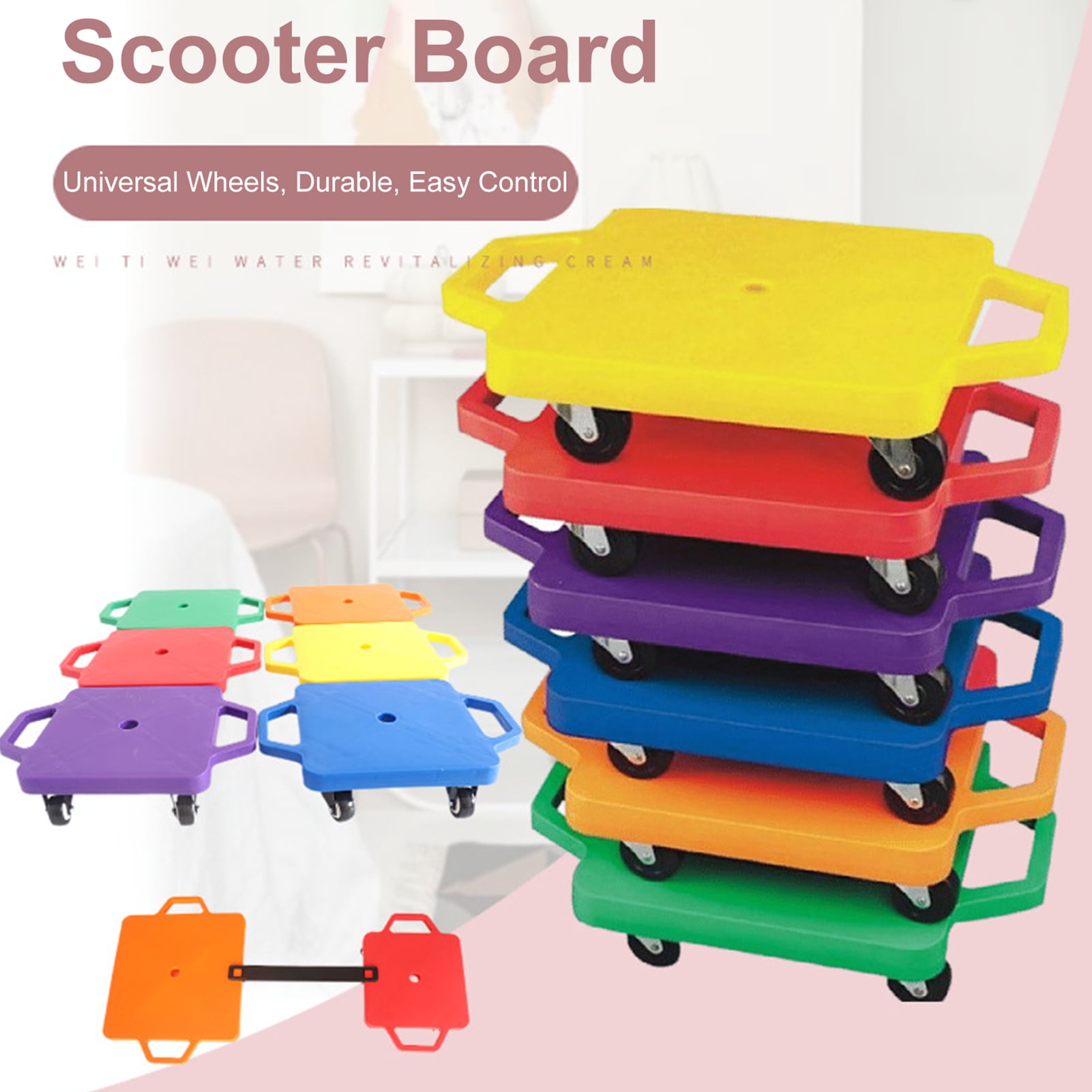 Sioweci Scooter Board Universal Wheels Easy Control Plastic Premium ...