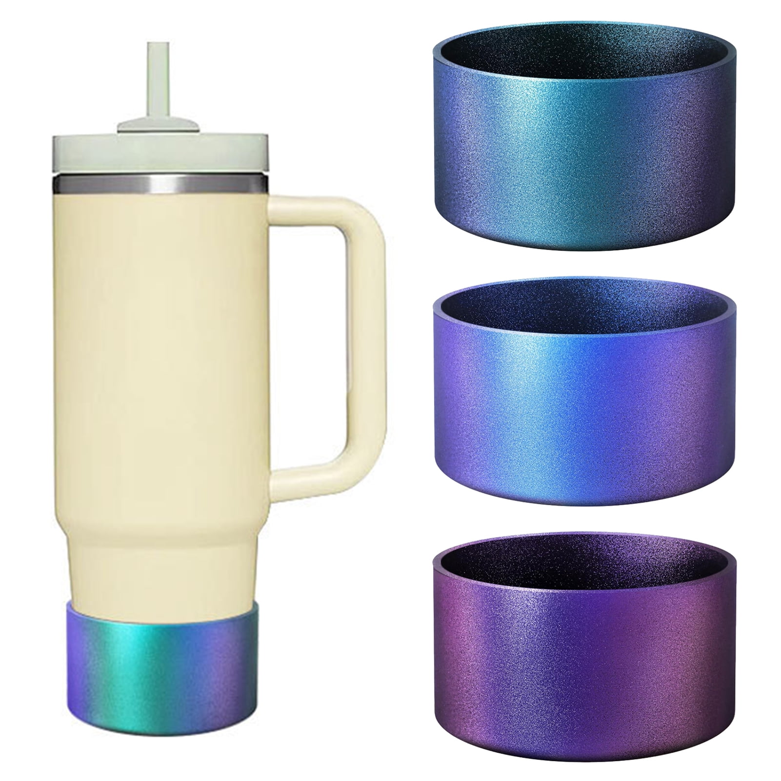 Sioweci Silicone Cup Cover Gradient Color Cup Boot Anti-Slip Bottom ...