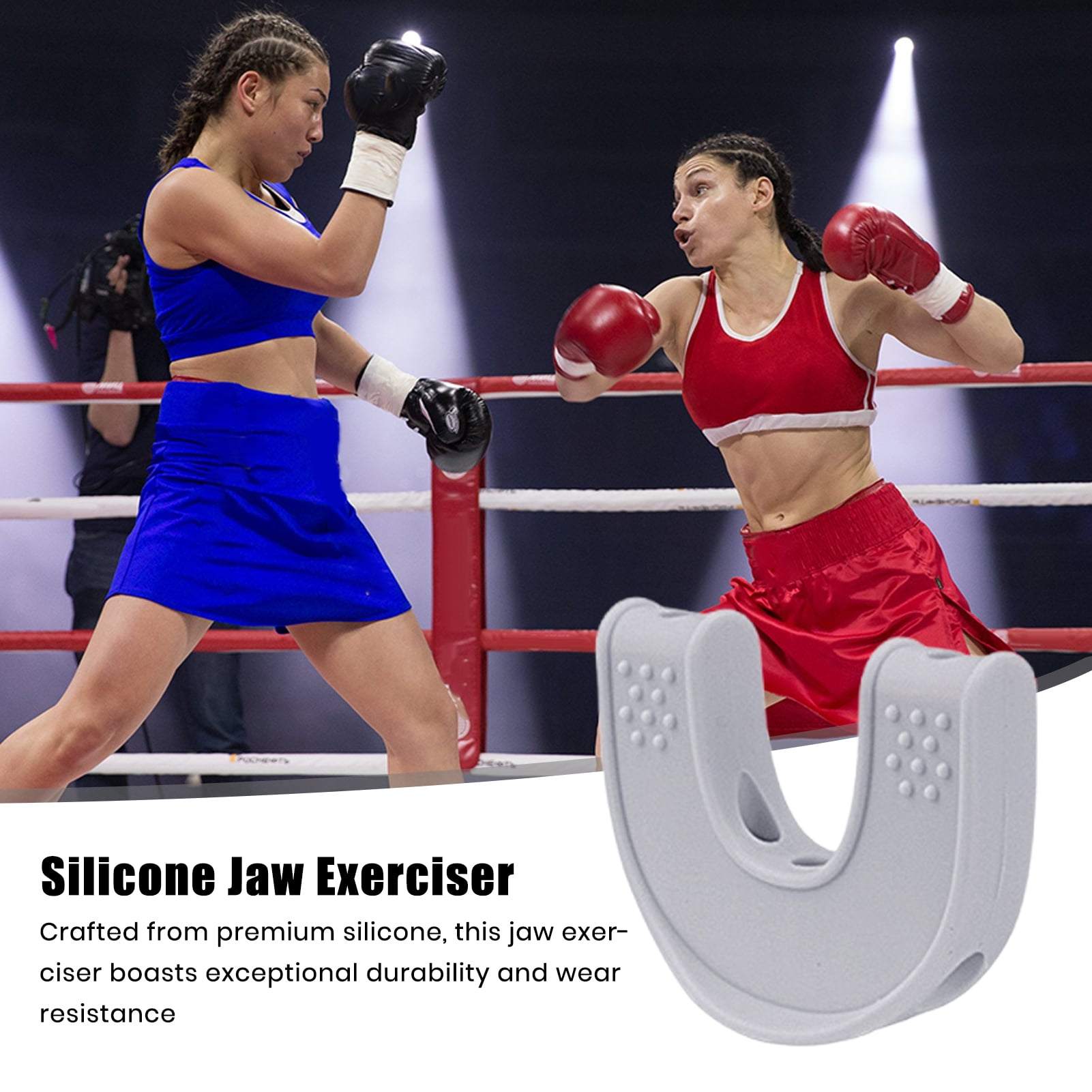 Sioweci Silicone Jaw Exerciser U-shaped Portable Men Women Face Muscle ...