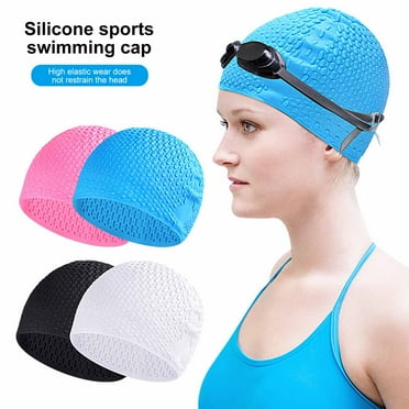 Beemo Womens Swim Cap Bathing Turban-Polyester Twisted Pleated Turban ...