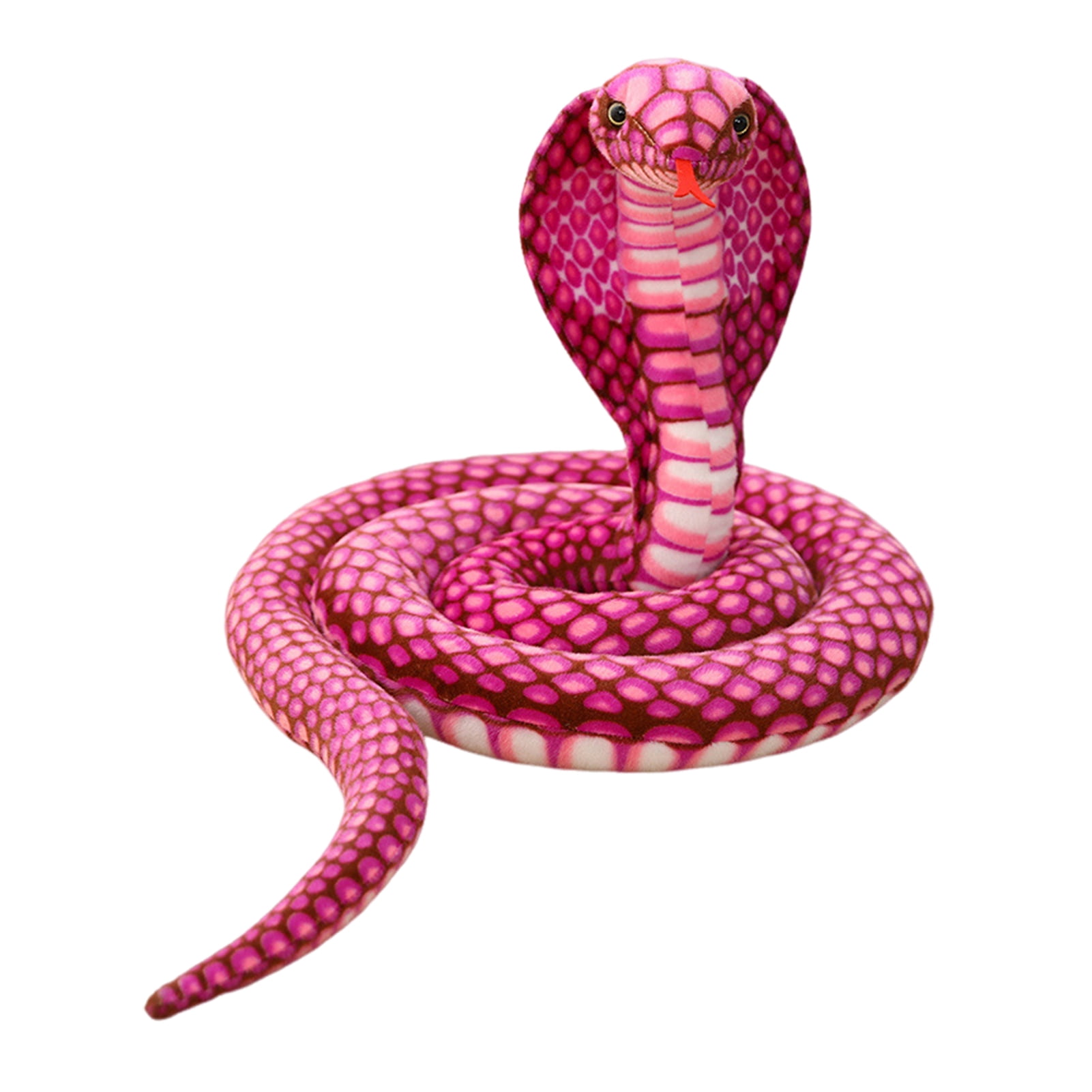 Sioweci Simulation Snake Plush Toy Realistic Snake Skin Giant Cobra ...