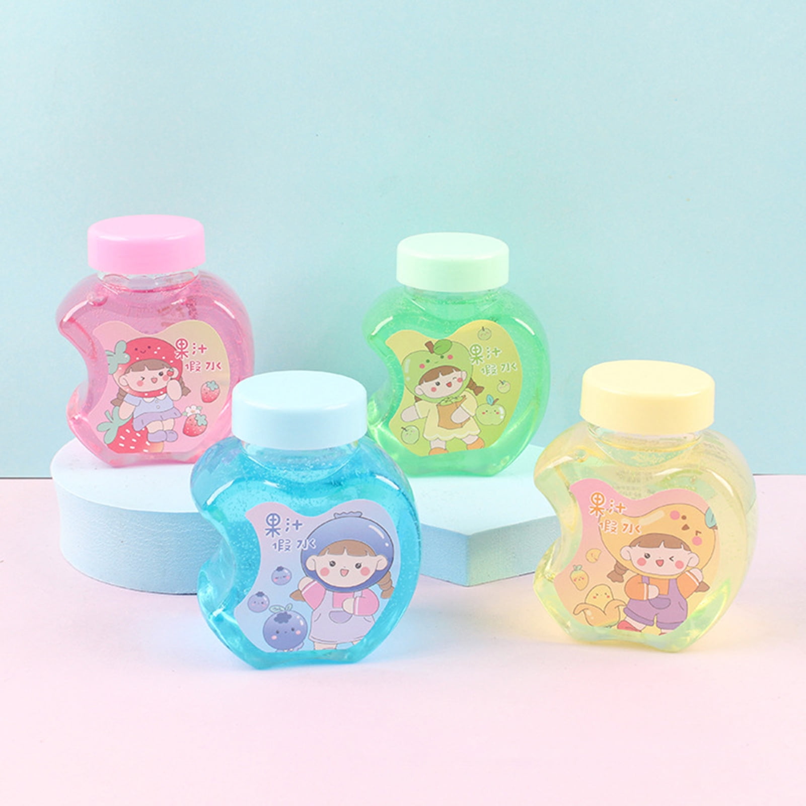 Sioweci Slime Toy Elastic Soft Anti-stress Transparent Easy to Shape ...