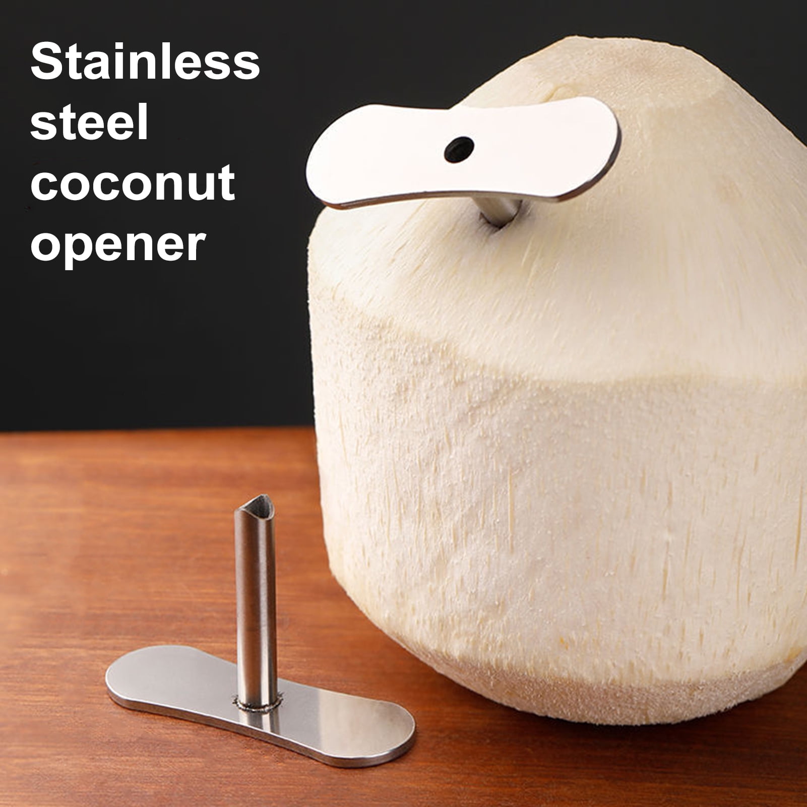 Sioweci Stainless Steel Coconut Opener Tool Easy Hole Puncher for Young ...