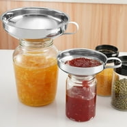 SUSWIM Canning Funnel with Strainer for Wide and Regular Mason Jars - Wide-Mouth Funnels for ...