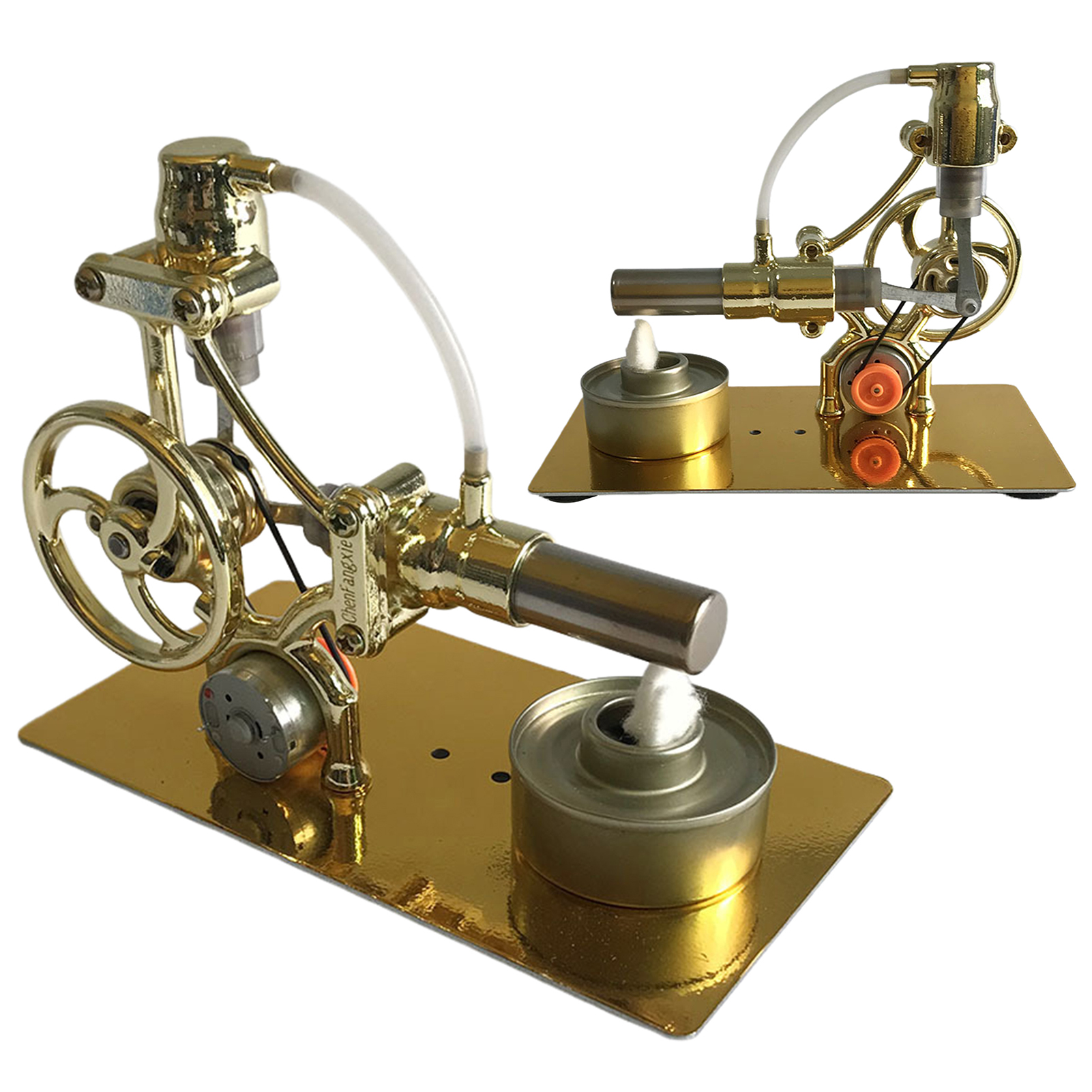 Sioweci Steam Engine Model Realistic Copper Engine Decoration Heavy ...
