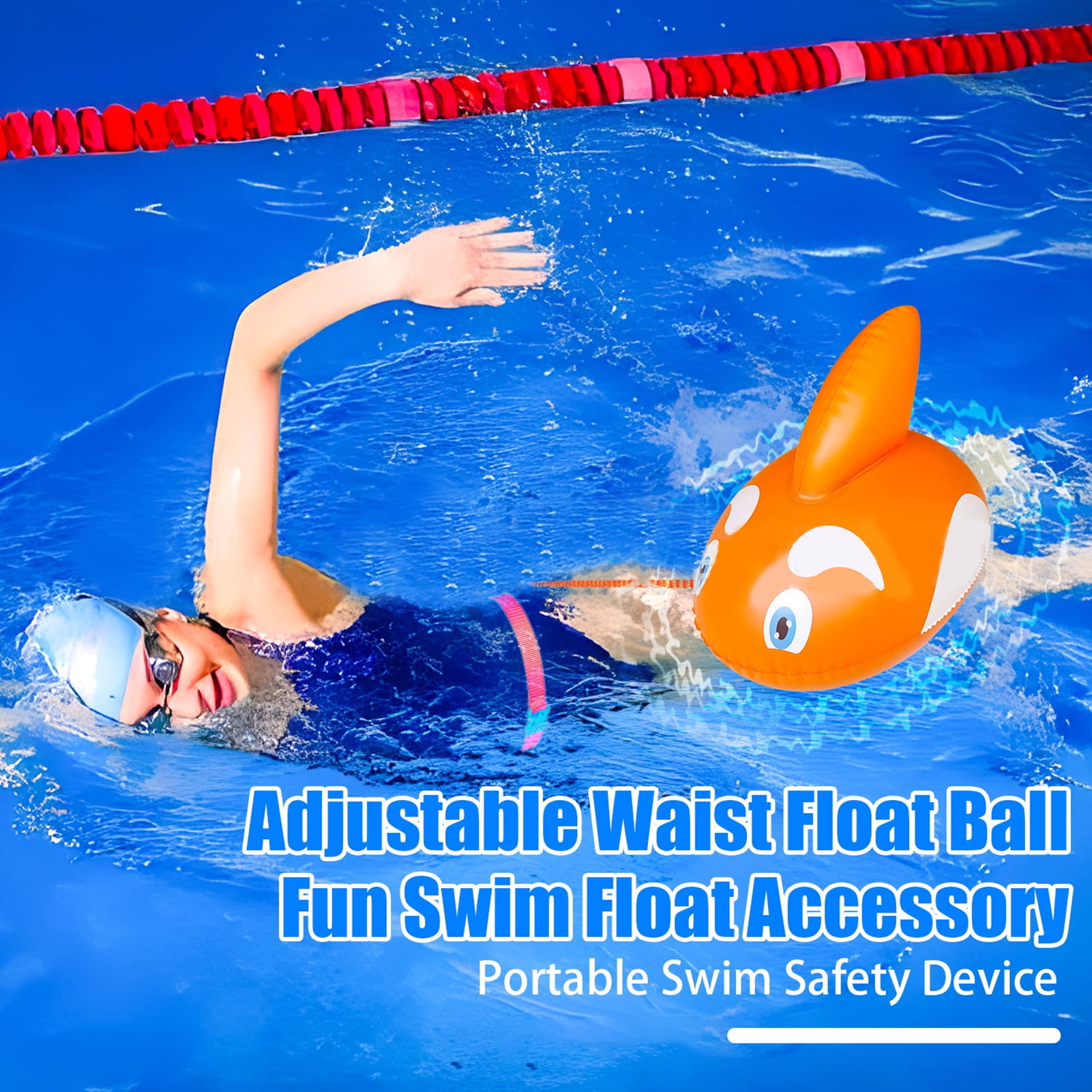 Sioweci Swimming Floating Ball with Adjustable Waist Dolphin-Shaped ...