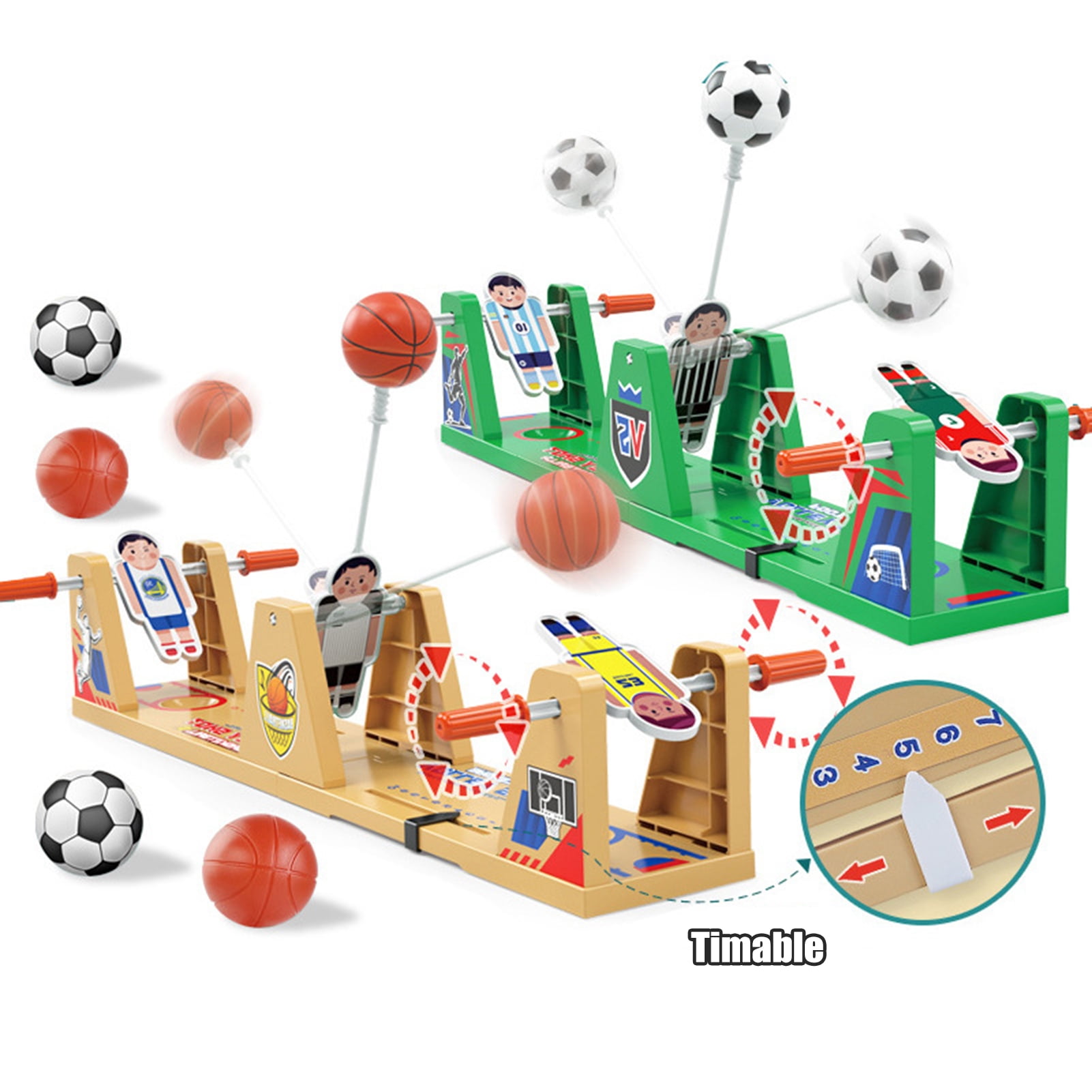 Sioweci Swing Football Basketball Board Game with Scoreboard 2 Players ...