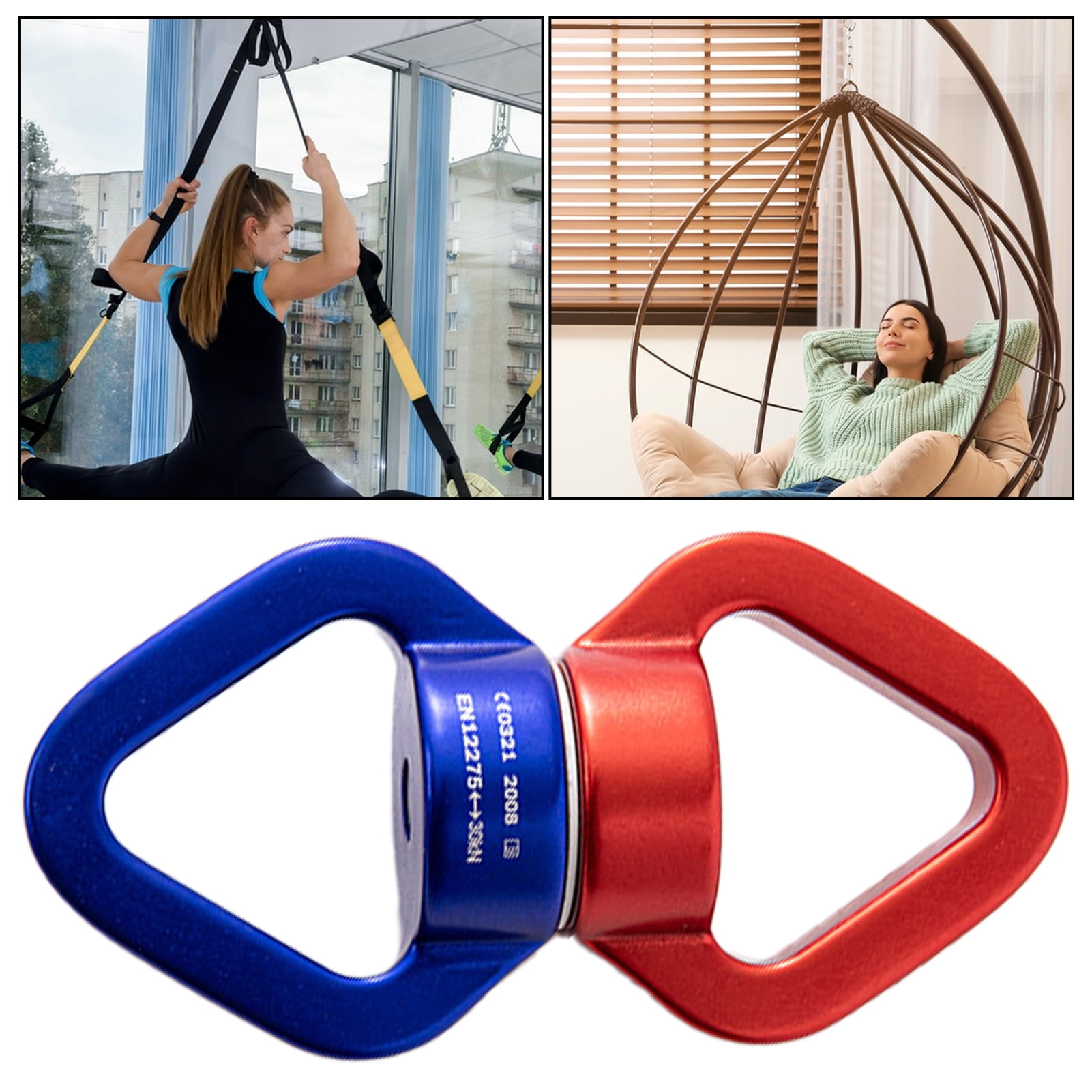 Sioweci Swing Swivel Aluminum Alloy 30KN Swing Universal Rotating Ring ...