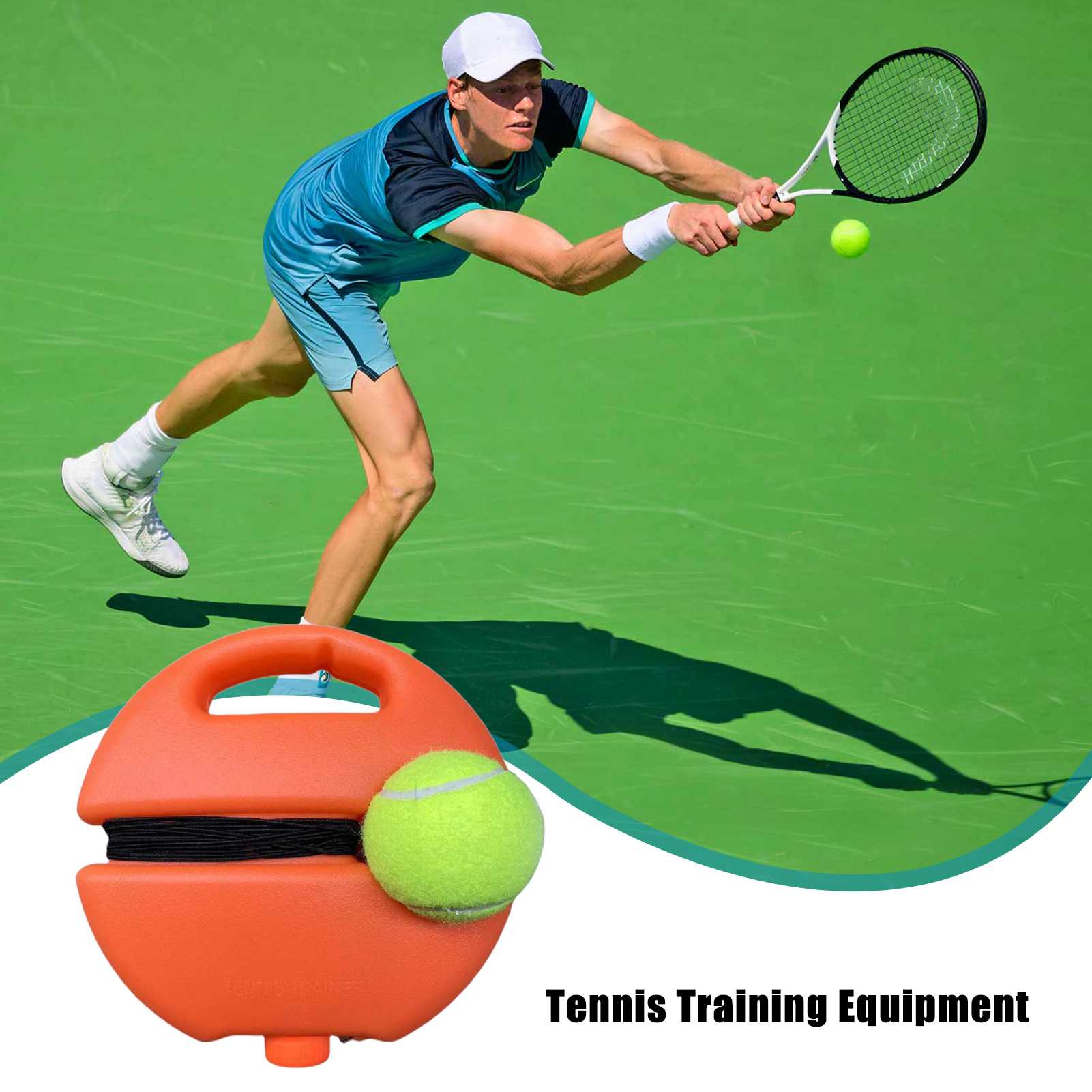 Sioweci Tennis Trainer Rebounder Set Solo Tennis Trainer Practice ...