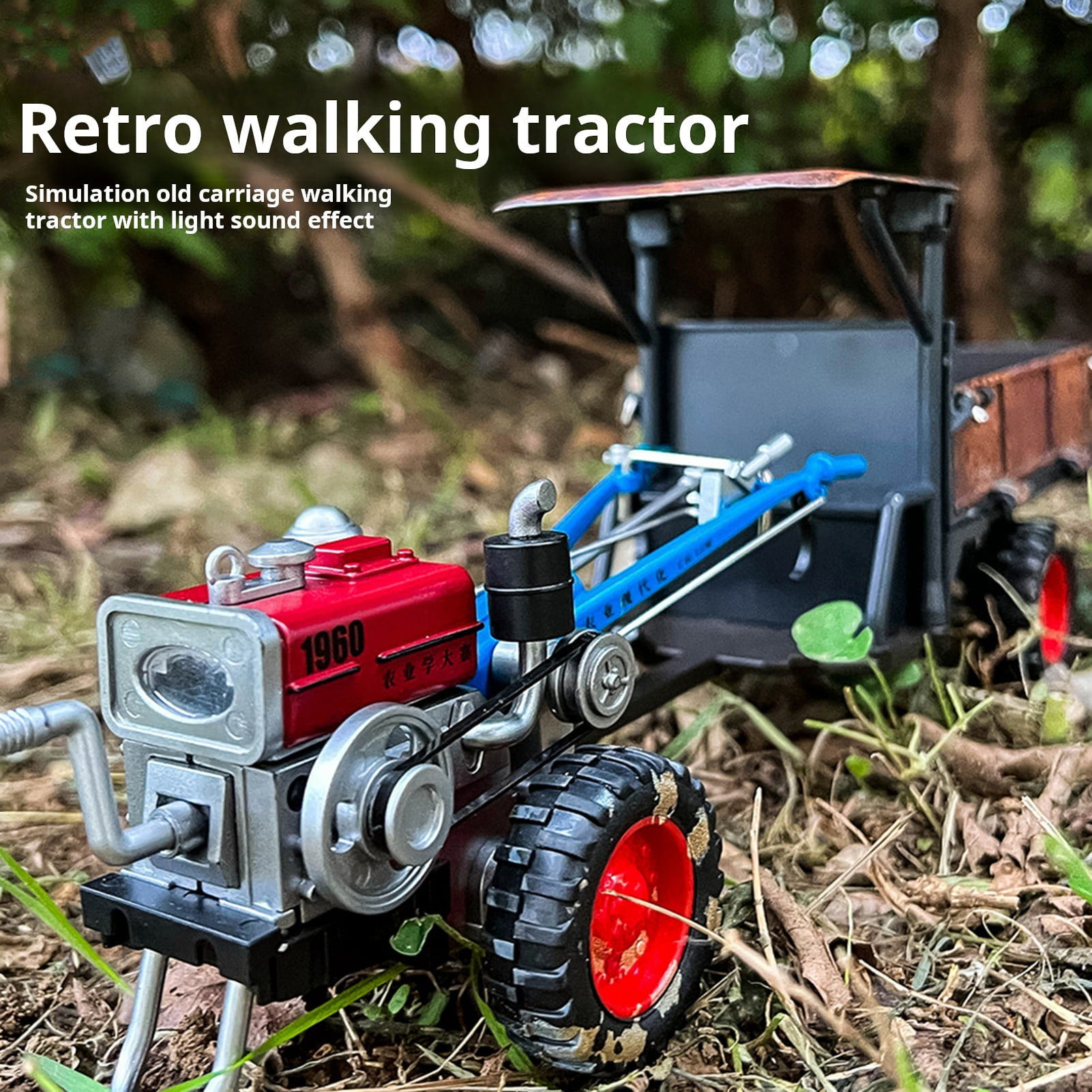 Sioweci Toy Tractor for Kids Tractor Model with Sound Light Movable ...