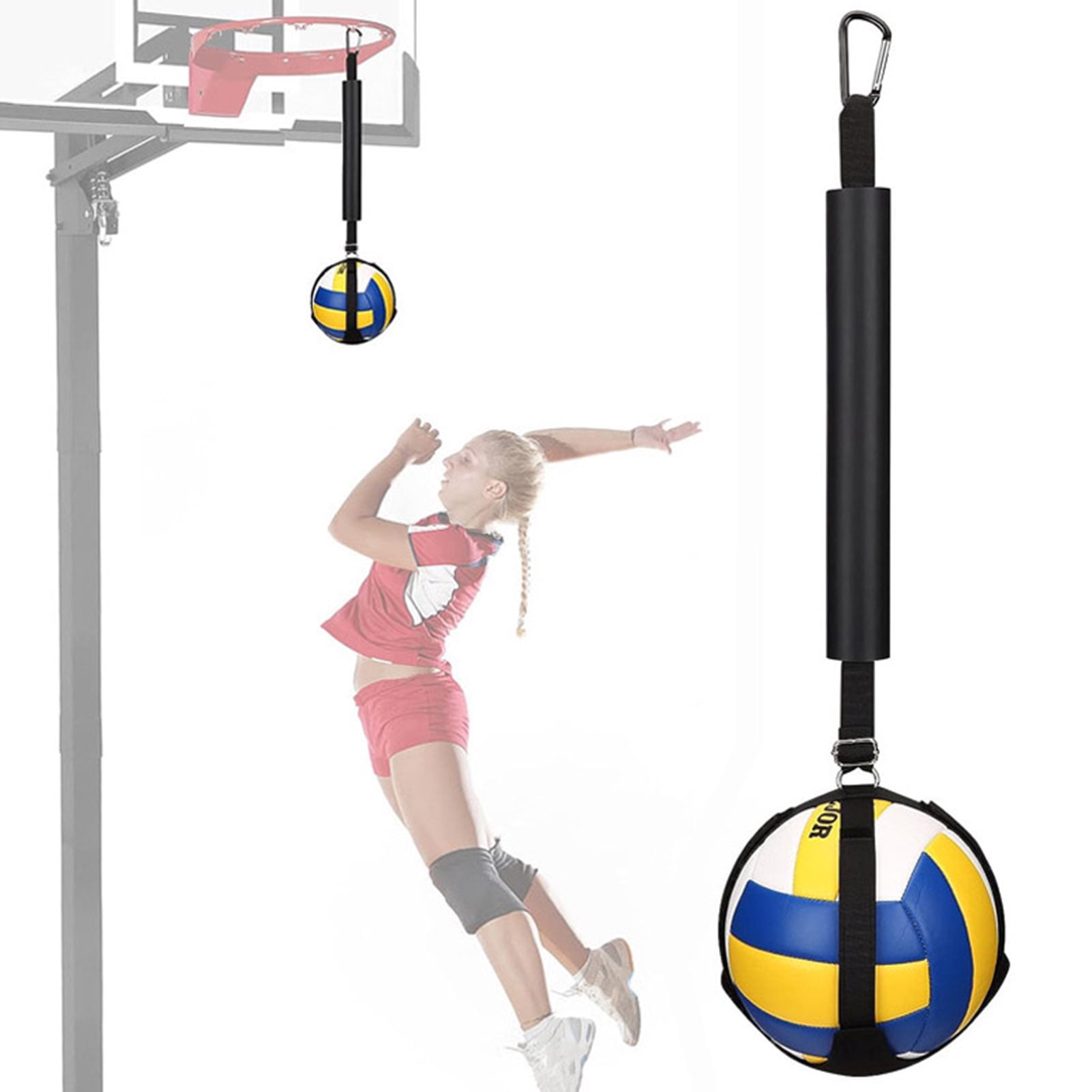 Sioweci Volleyball Spike Trainer with Fastener Tape Length Adjustable ...