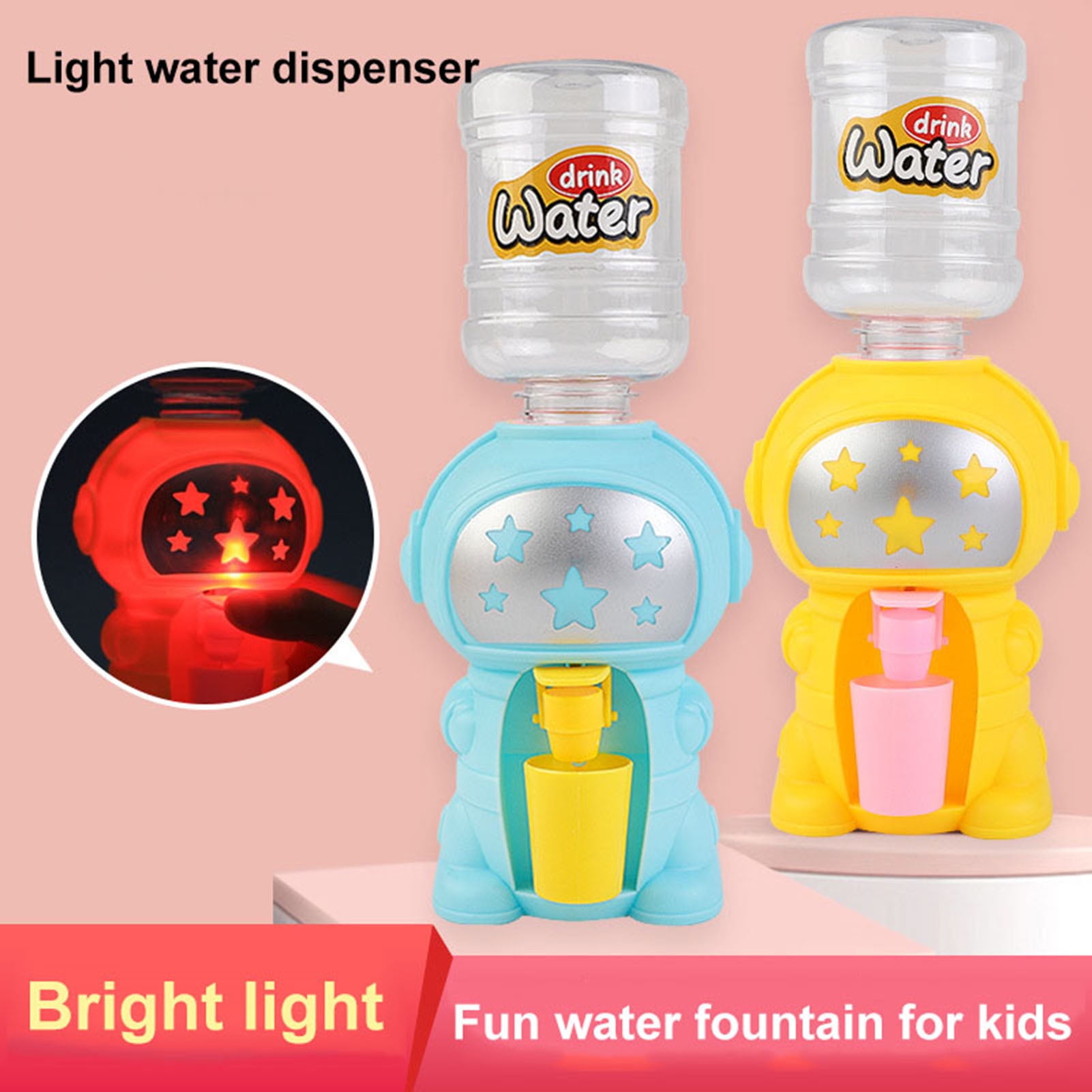 Sioweci Water Dispenser Toy Interactive Mini Toy with Flashing Lights ...
