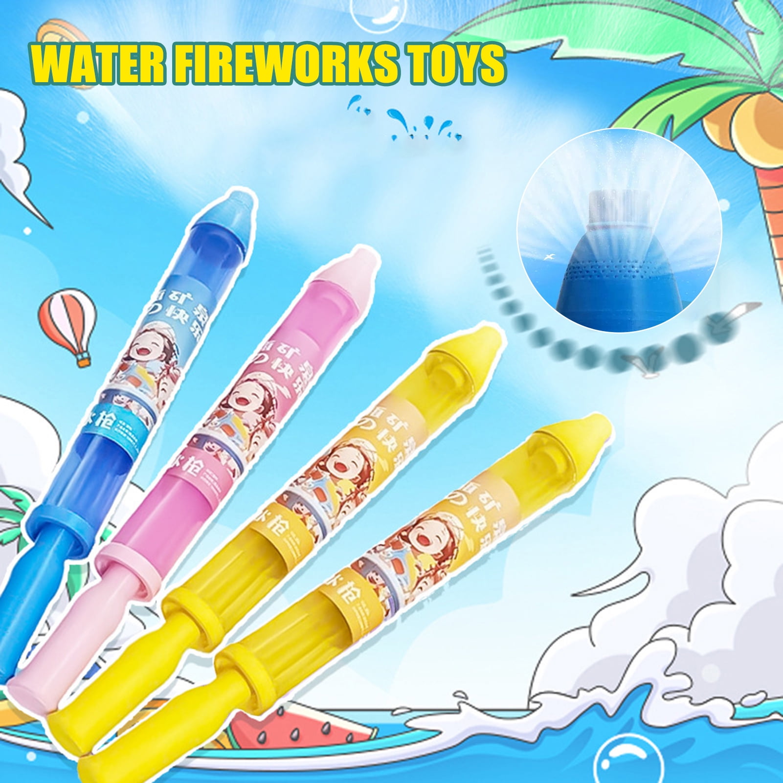 Sioweci Water Sprinklers Toy for Kids Outdoor Water Spray Sprinkler ...