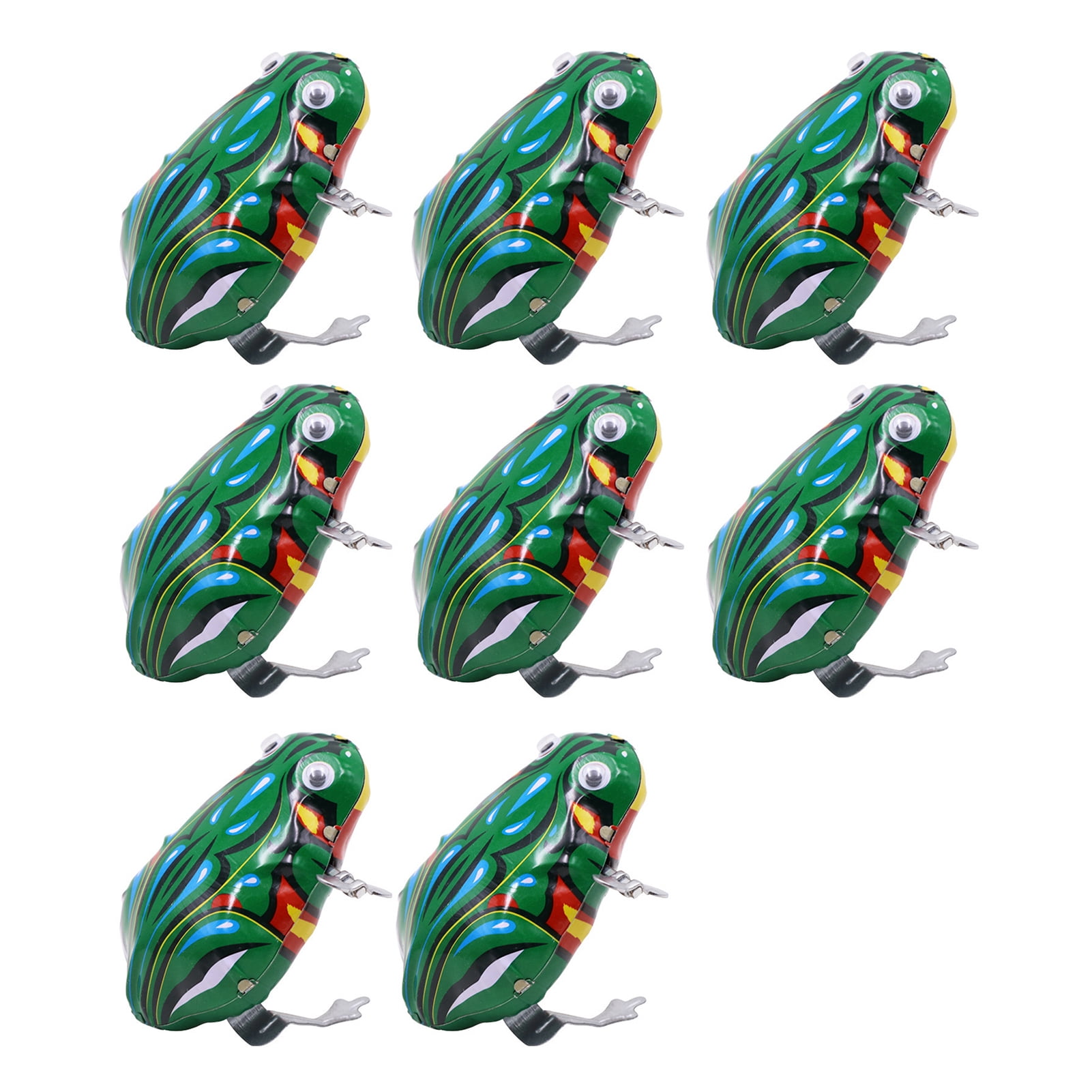 Sioweci Wind-up Frog Toy Nostalgic Vintage Movable Eyes Clockwork ...