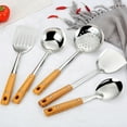 Sioweci Wok Shovel Food Grade Rust-proof Stainless Steel Soup Scoop Wok ...