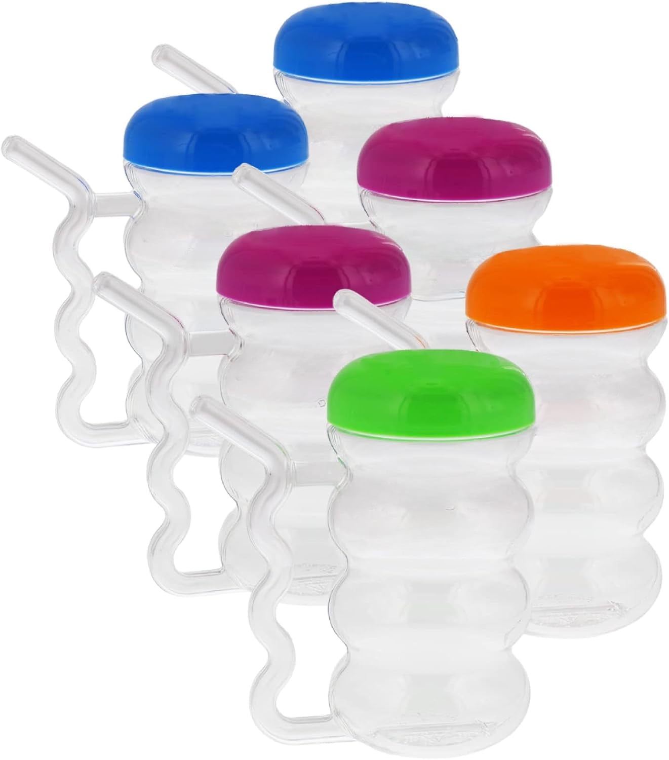 Sip-A-Mug, 14oz, 6pk - Easy to Grip Plastic Kid's Cup Where the Handle ...