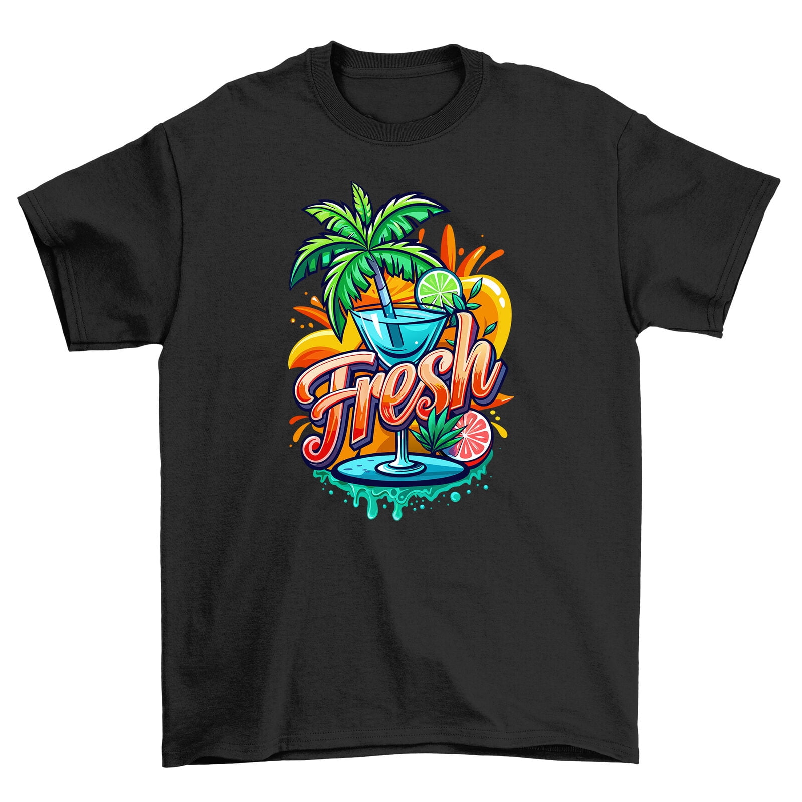 Sip Happens with this Summer_64 Tropical Drink T-shirt! 100% Cotton ...