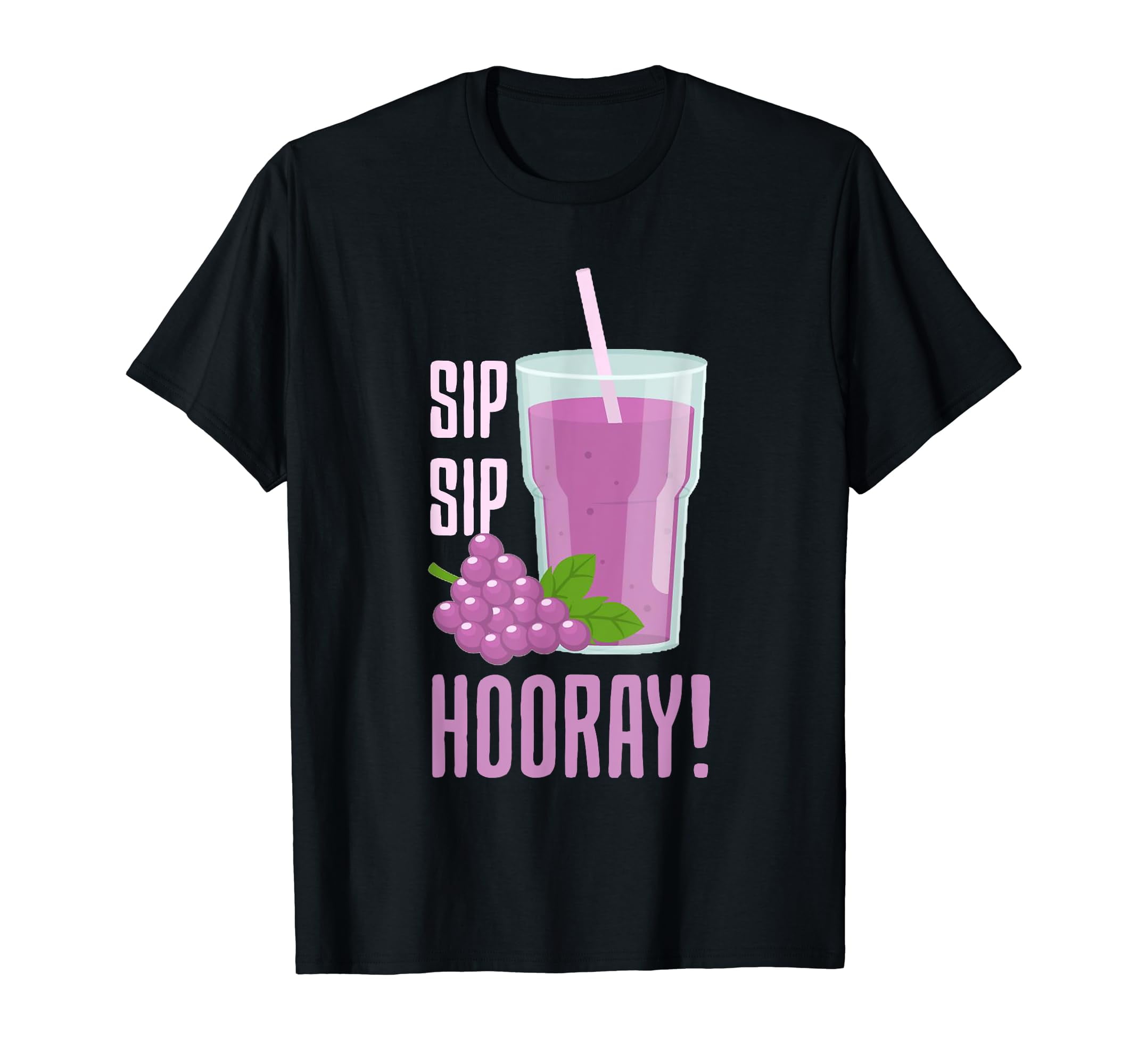 Sip Sip Hooray | Grape Juice Lover Fruit T-Shirt - Walmart.com