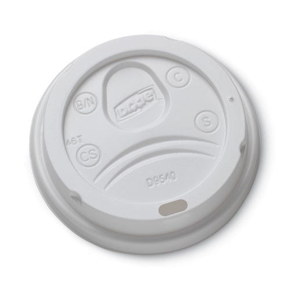 Sip-Through Dome Hot Drink Lids, Fits 10 Oz Cups, White, 100/pack ...
