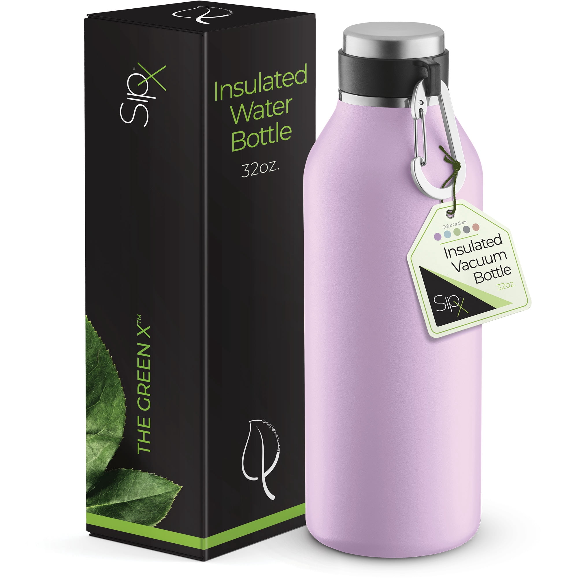 SipX™ 32 oz Stainless Steel Insulated Water Bottle with Leakproof Lid ...