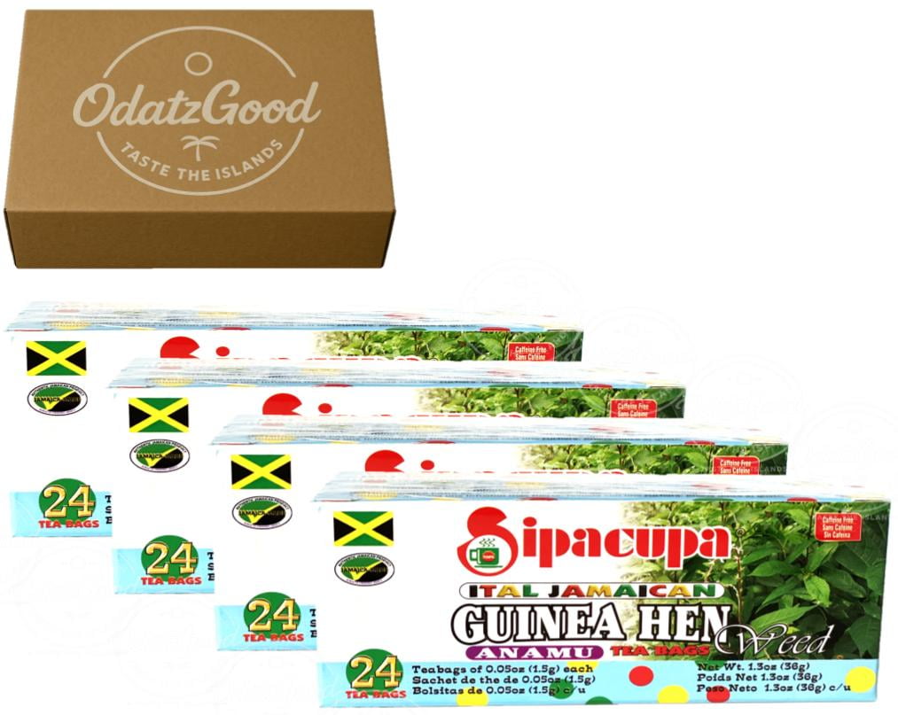 Sipacupa Guinea Hen Tea 24Tea Bags (36g) 4-Pack – Product of Jamaica – Curated & Packaged by ...