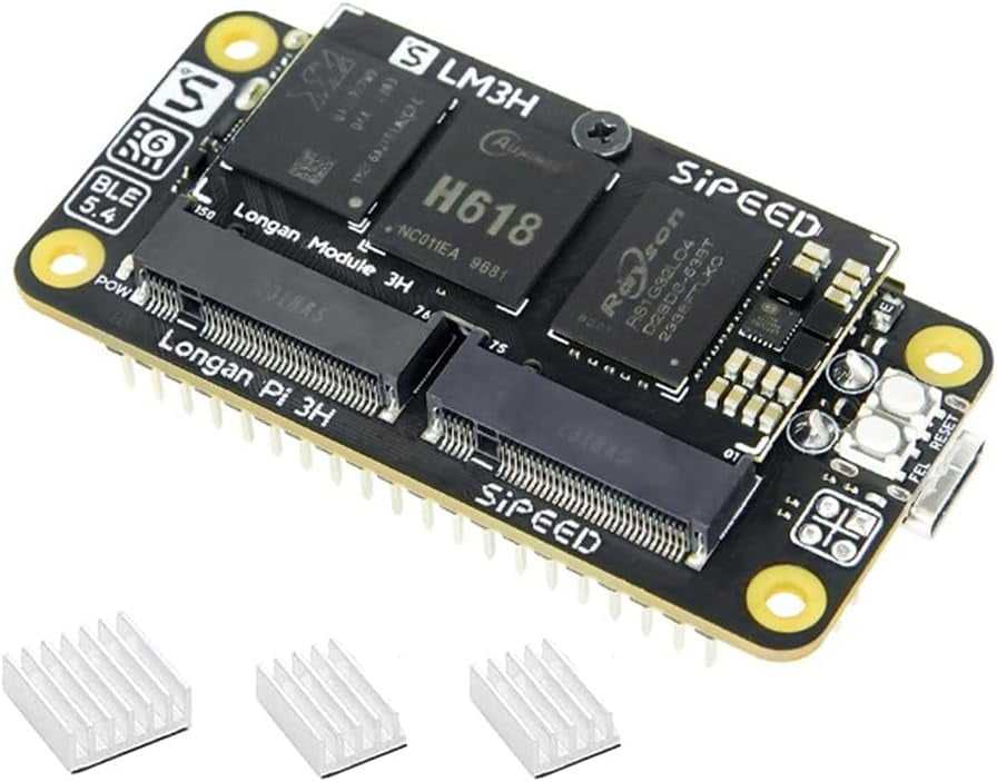 Sipeed LonganPi 3H 4GB LPDDR4 Allwinner H618 Linux Single Board Computer, Wireless Dual-Band ...