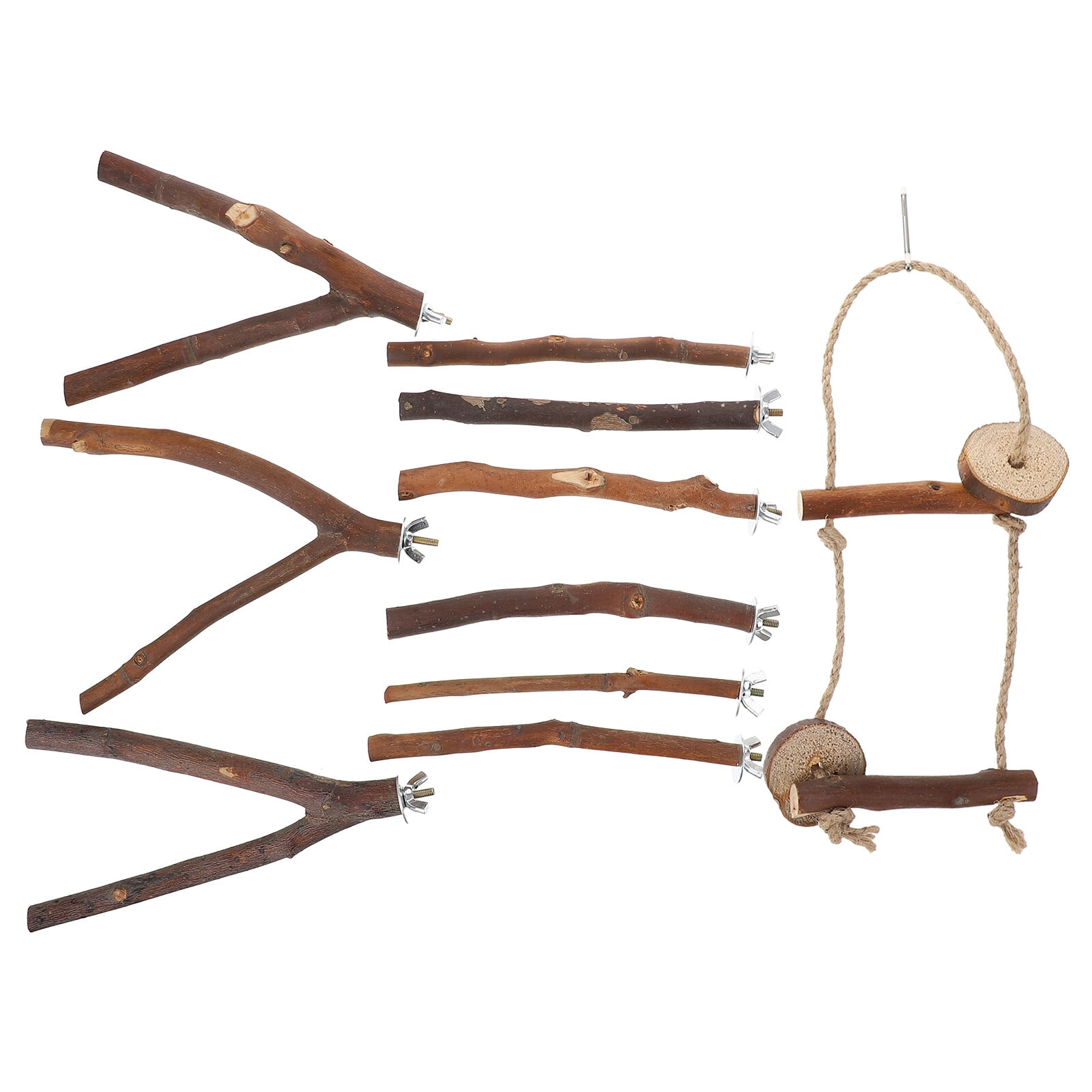 Sipeihong 10 Wooden Bird Cage Perches for Small Birds - Walmart.com