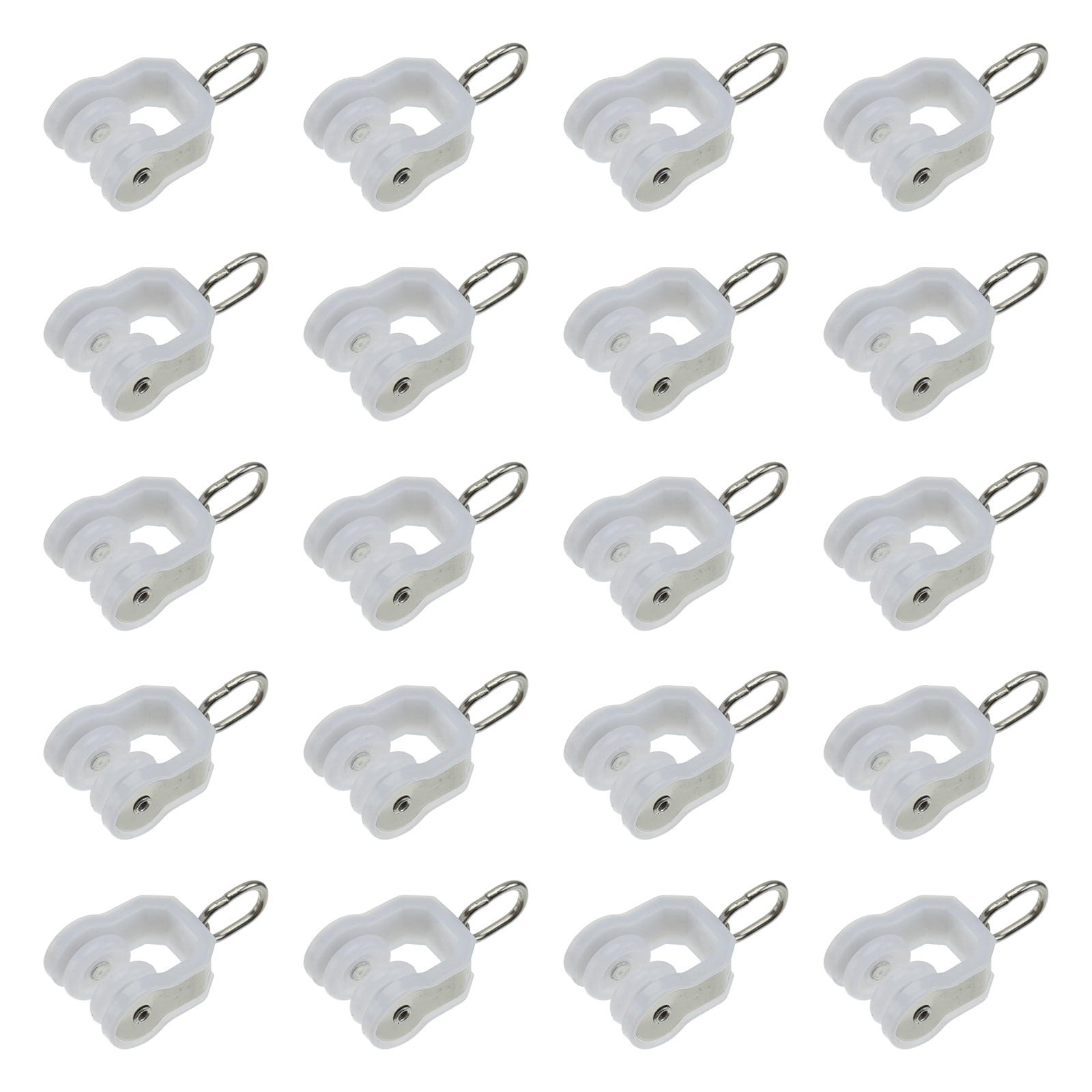Sipeihong 20pcs Curtain Track Carrier Slide Roller for Windows ...