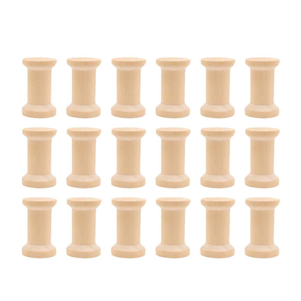 Sipeihong 30 Wooden Spools for Craft DIY Decore - Walmart.com