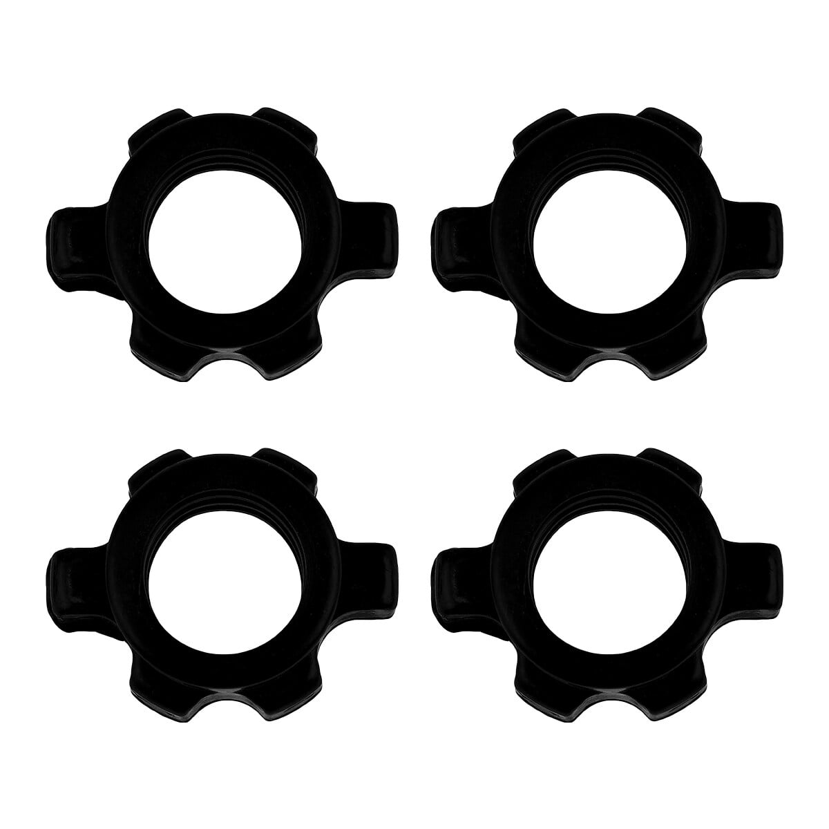 Sipeihong 4pcs 1" Barbells Lock Collars Hex Nuts Fitness Screw Clamps ...