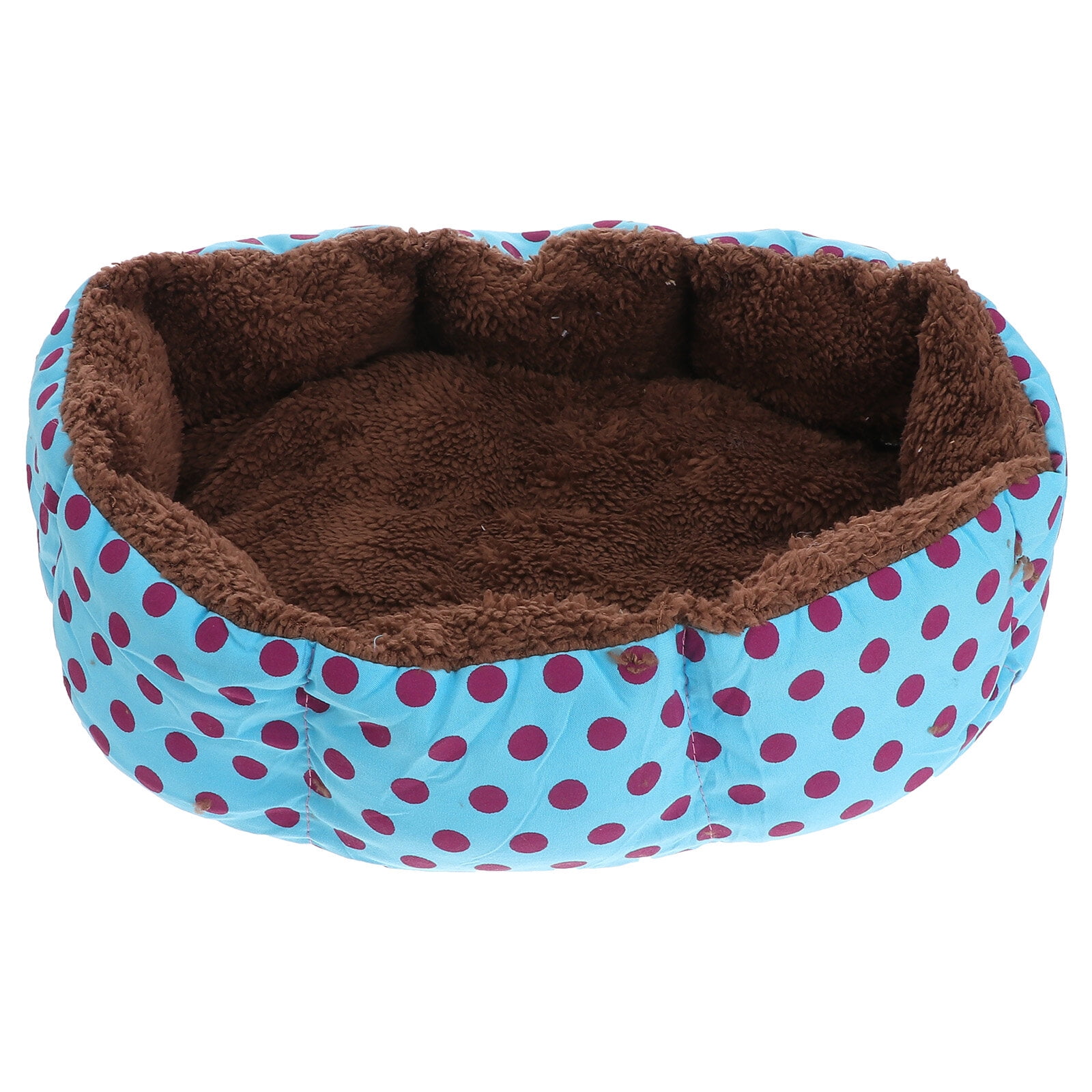 Sipeihong Pet plush bed Cotton Polka Dot Pet Dog Puppy Cat Octagonal ...