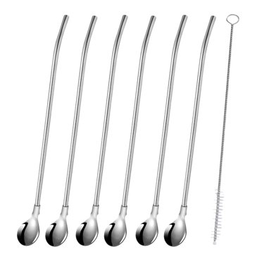 Topboutique Black Plastic Sip Stirrers/Straws, 8 Inch Beverage Stir ...