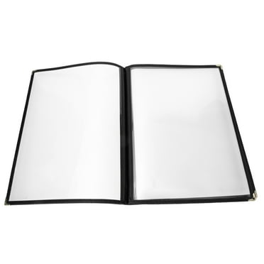 Wechef 20pcs 8.5"x14" Menu Cover 4 Pages 8 Views Reinforce Corner ...