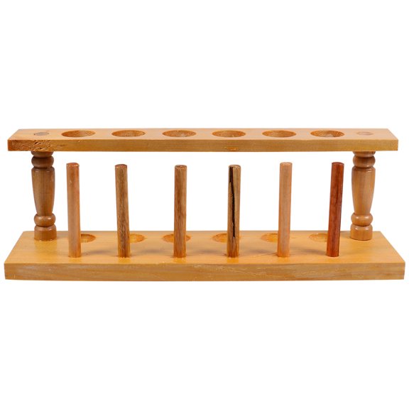Eisco Labs Beechwood Test Tube Rack, 12 Tube Capacity, 7/8" (22mm ...