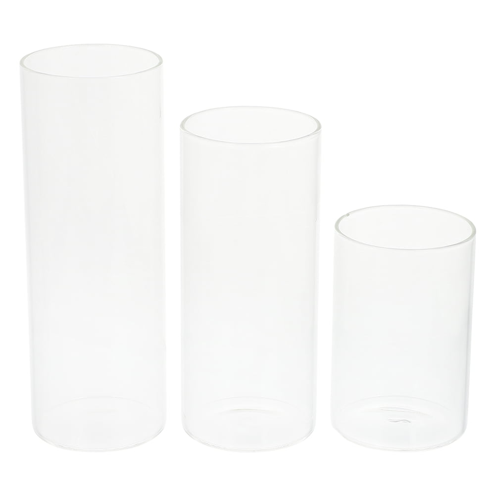 Sipeihong Votive Candle Cups 3pcs Glass Votive Candle Cups Clear Votive ...