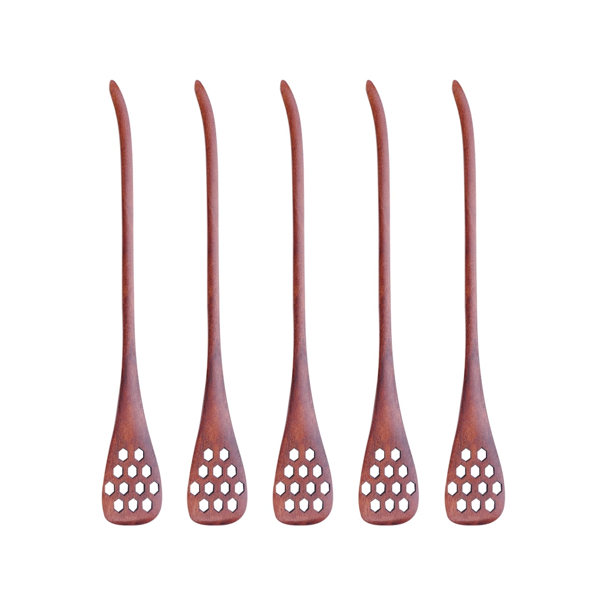 Sipeihong Wooden Honey Comb Honey Dipper Spoon - Kitchen Cooking ...