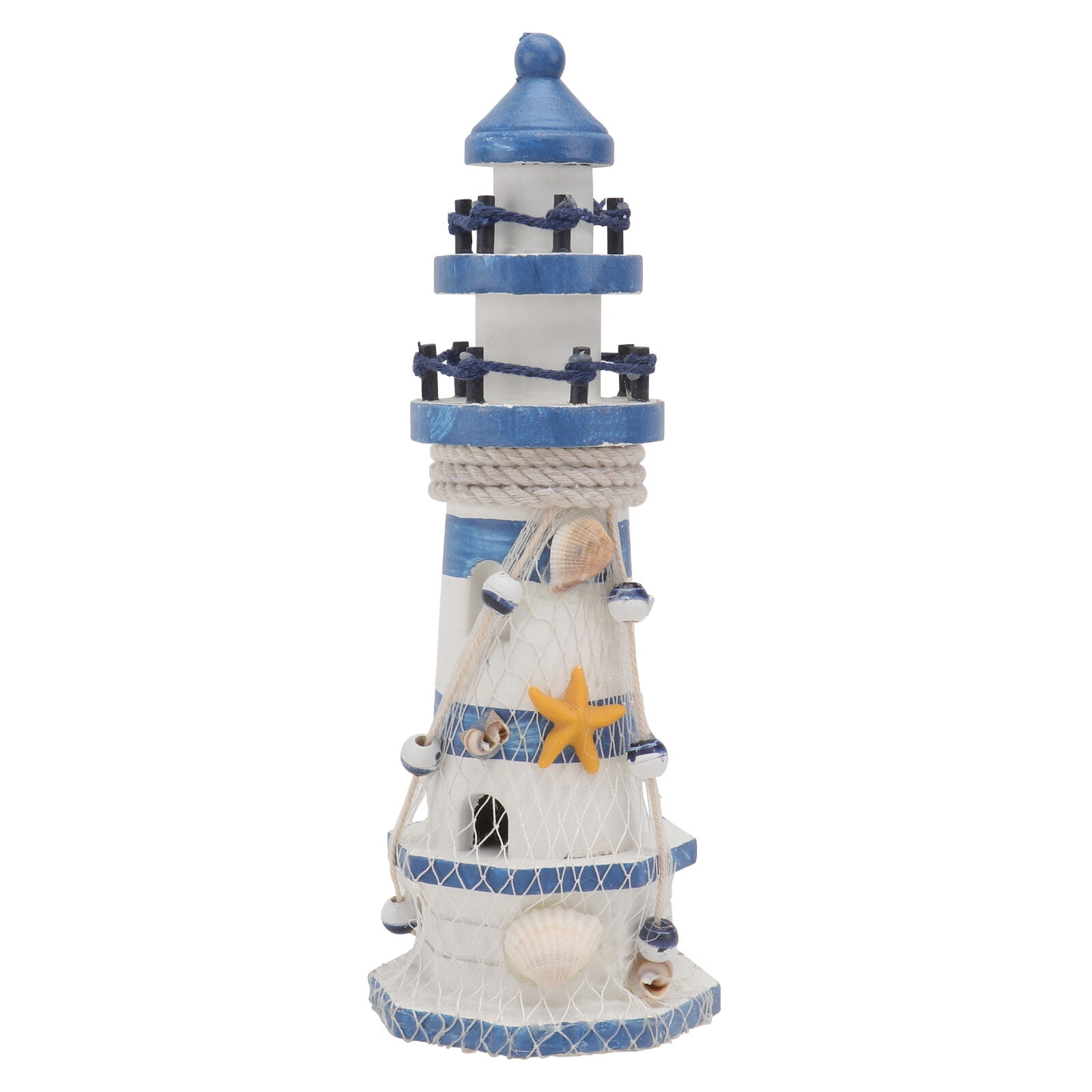 Sipeihong Wooden Lighthouse Figurine Nautical Home Decor 23CM - Walmart.com