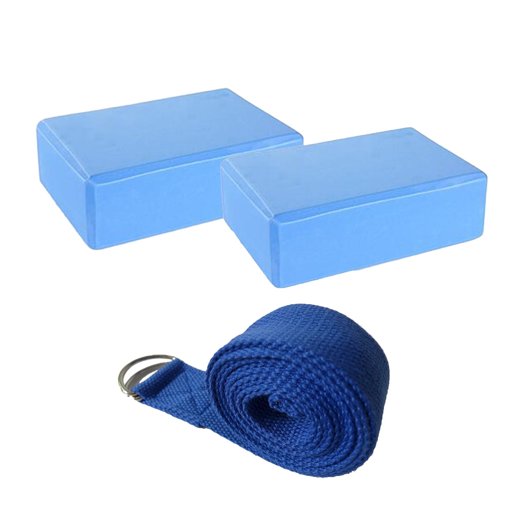 Sipeihong Yoga Block Strap Yoga Blocks And Yoga Strap Set Eva Comfortable Firm Blocks With