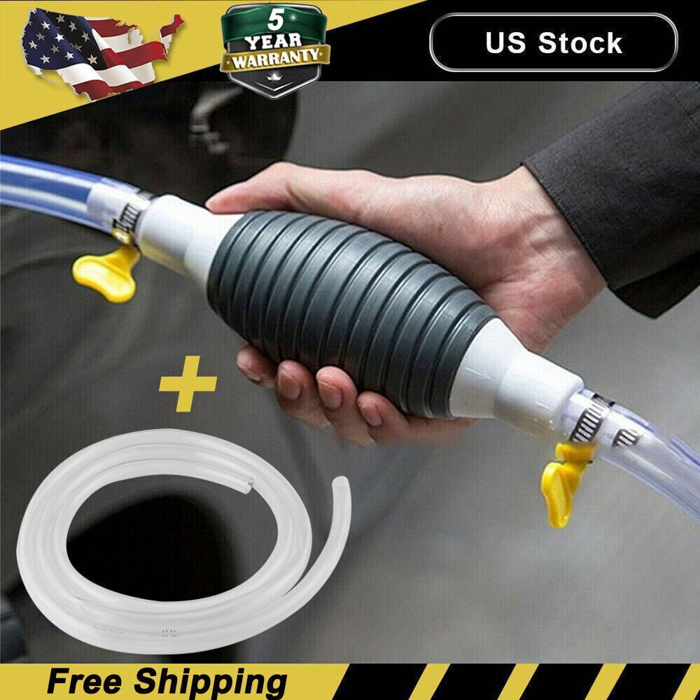 GEARTRONICSPART Siphon Hand Pump Manual Fuel Transfer Pump for Gasoline Petrol 2cm Walmart