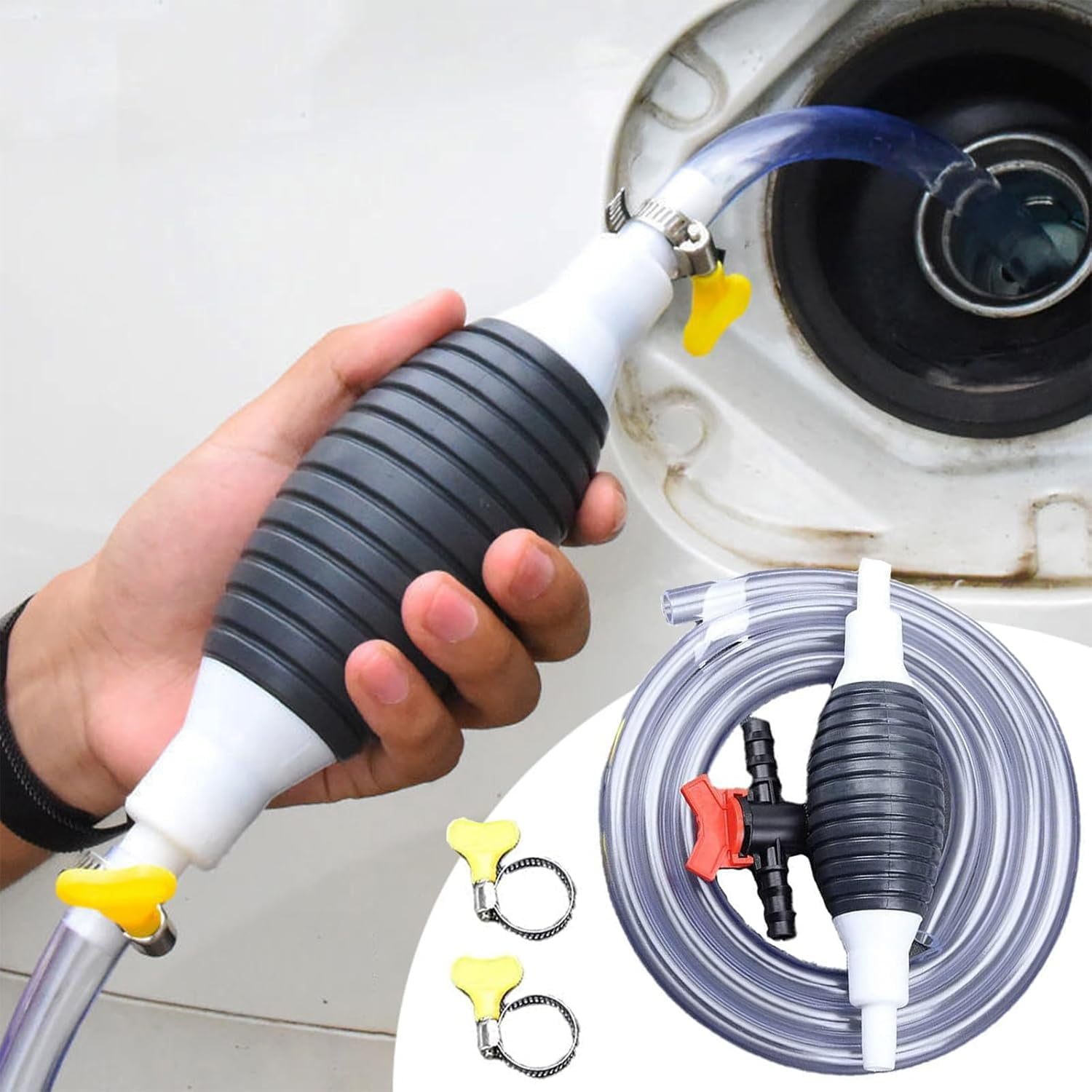 Siphon Pump for Gasoline,Generic Multifunction Liquid Sucker 2024 New ...