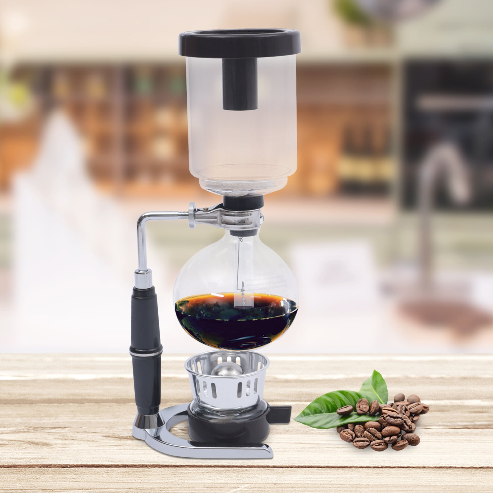 Coffee Syphon 3 CUP Filter Vacuum Pot Maker Brewer Siphon - Walmart.com