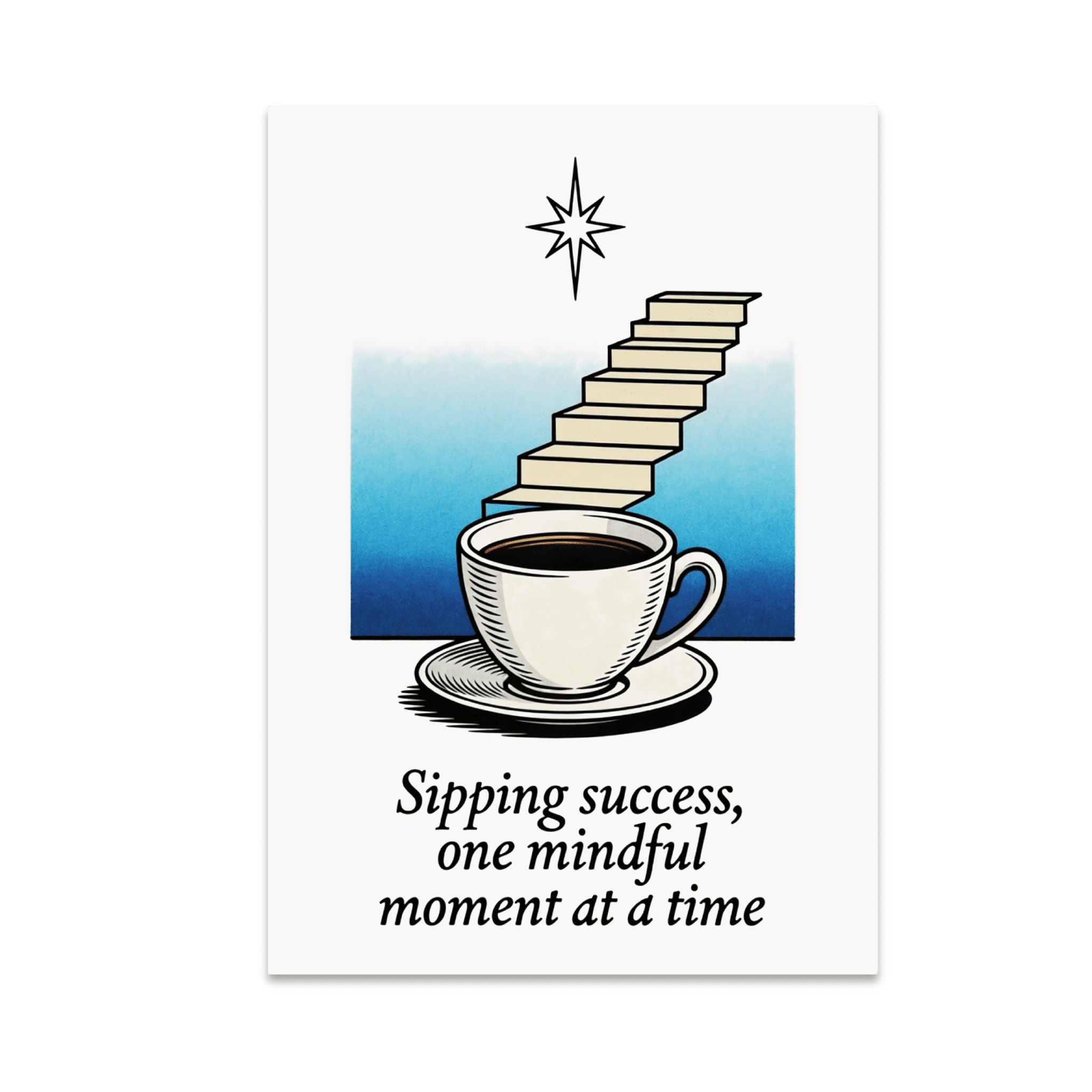 Sipping Success Mindful Moment Poster - Self Care Enthusiast - 13x19 ...
