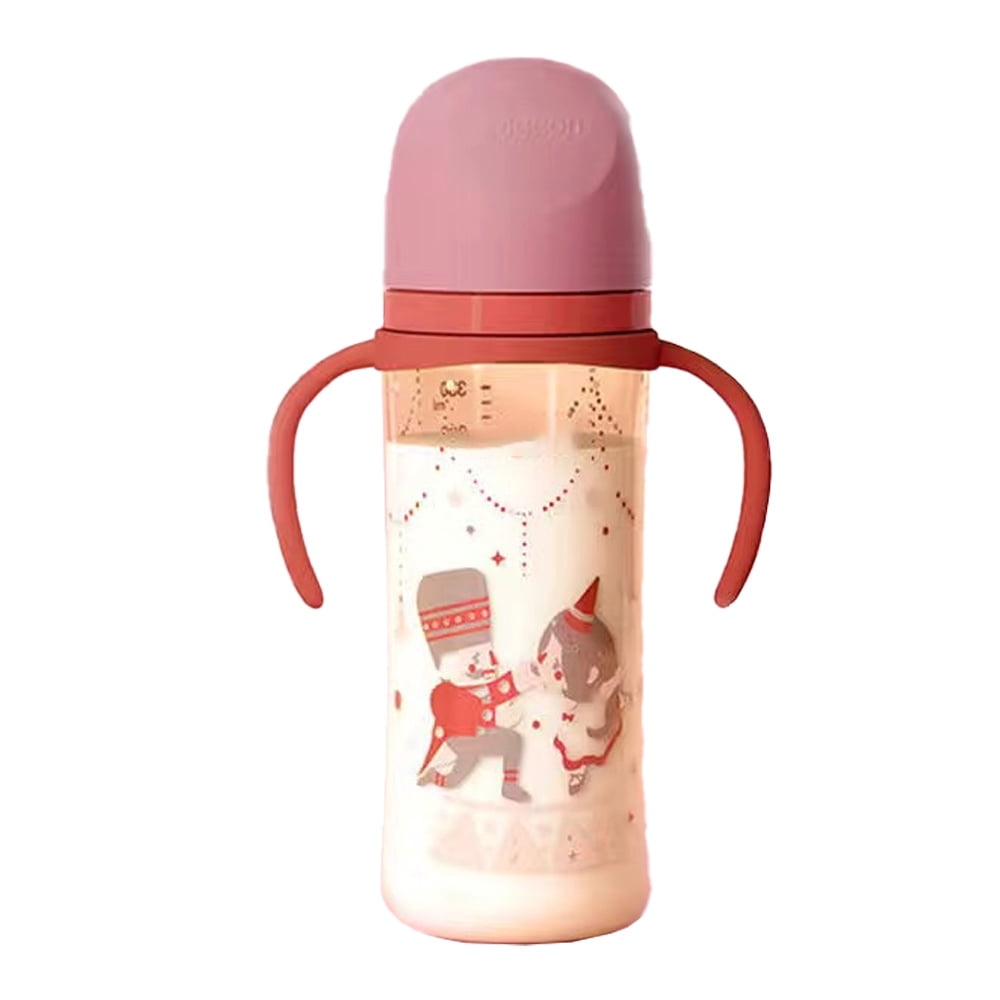 Sippy Straw Bottle with Silicone Handles - Baby Bottles with Silicone ...