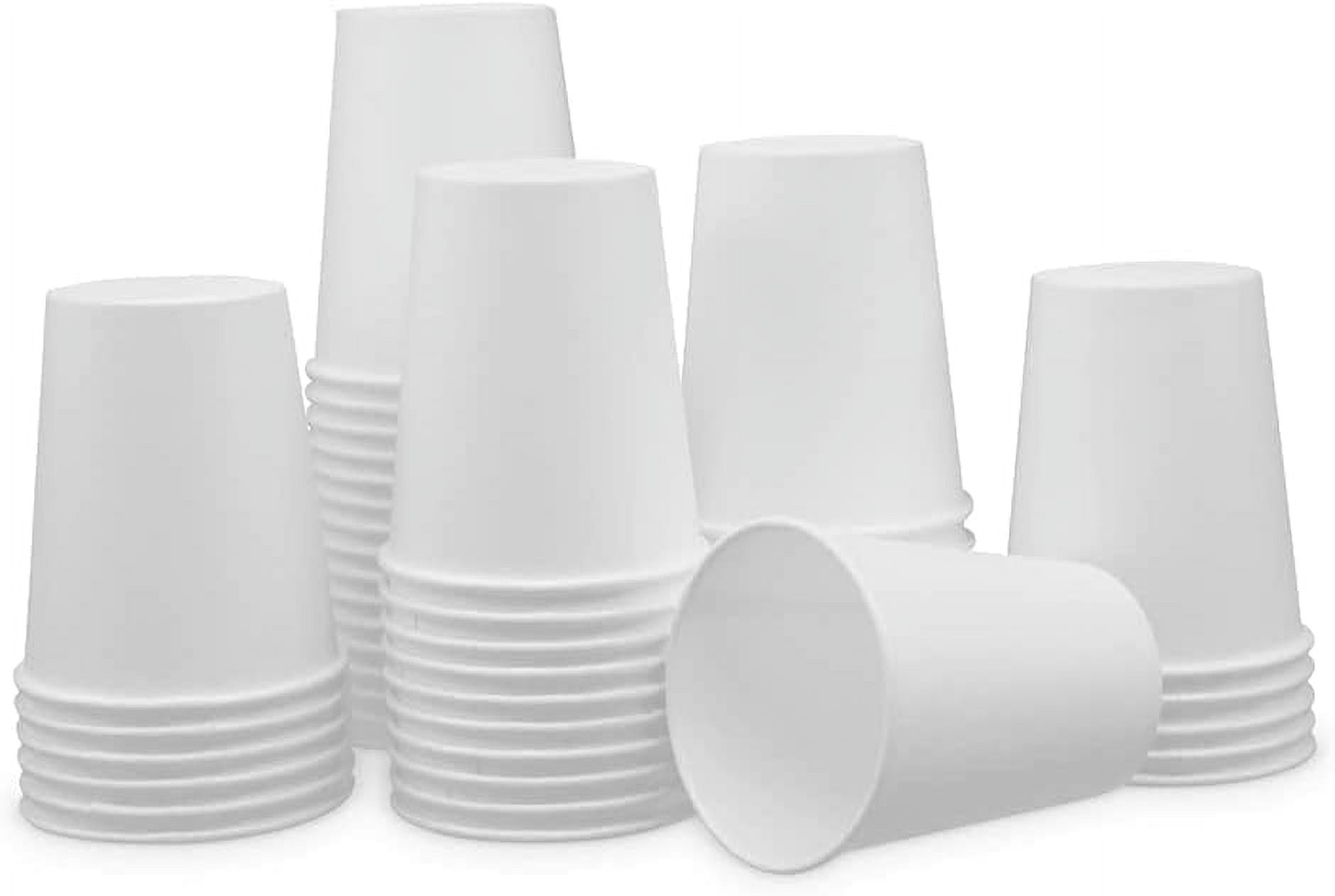 Siptown 8 oz 200 Pack Disposable Paper Cups for Hot Drinks, Coffee ...