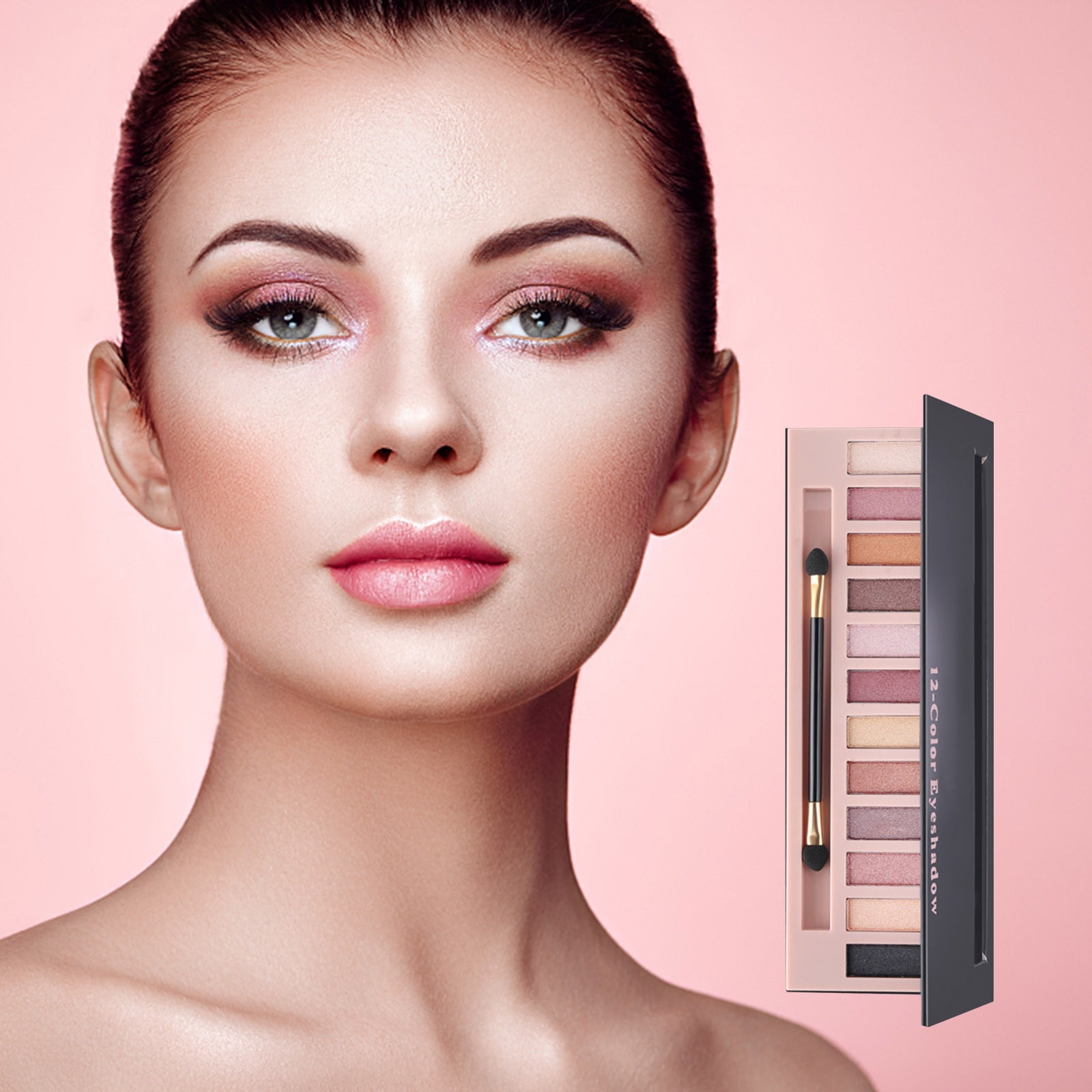 Siquannn 12 Color Glitter Eye Shadow Hard Candy Highlighter 1931 Quick ...